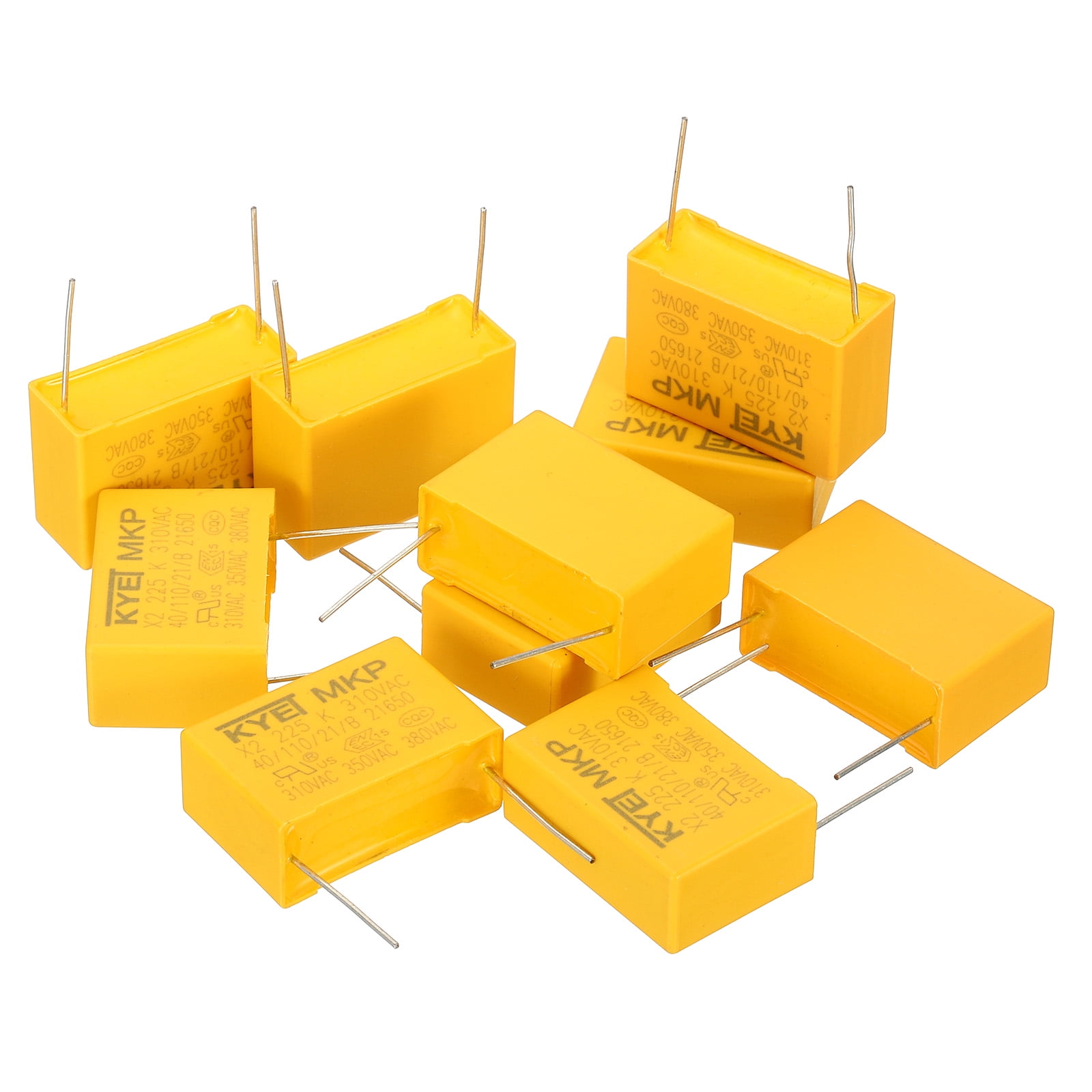 Uxcell 2.2uF 310V Polypropylene Safety Capacitor 27.5mm Pin Pitch 31 ...