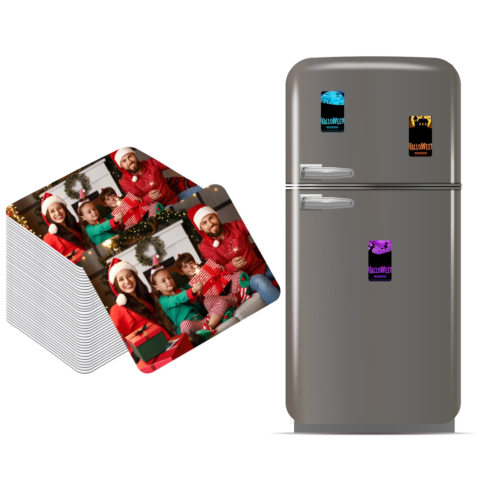 Uxcell 2.17 x 2.95" Sublimation Magnet Blanks, 40pcs Sublimation Blanks ...