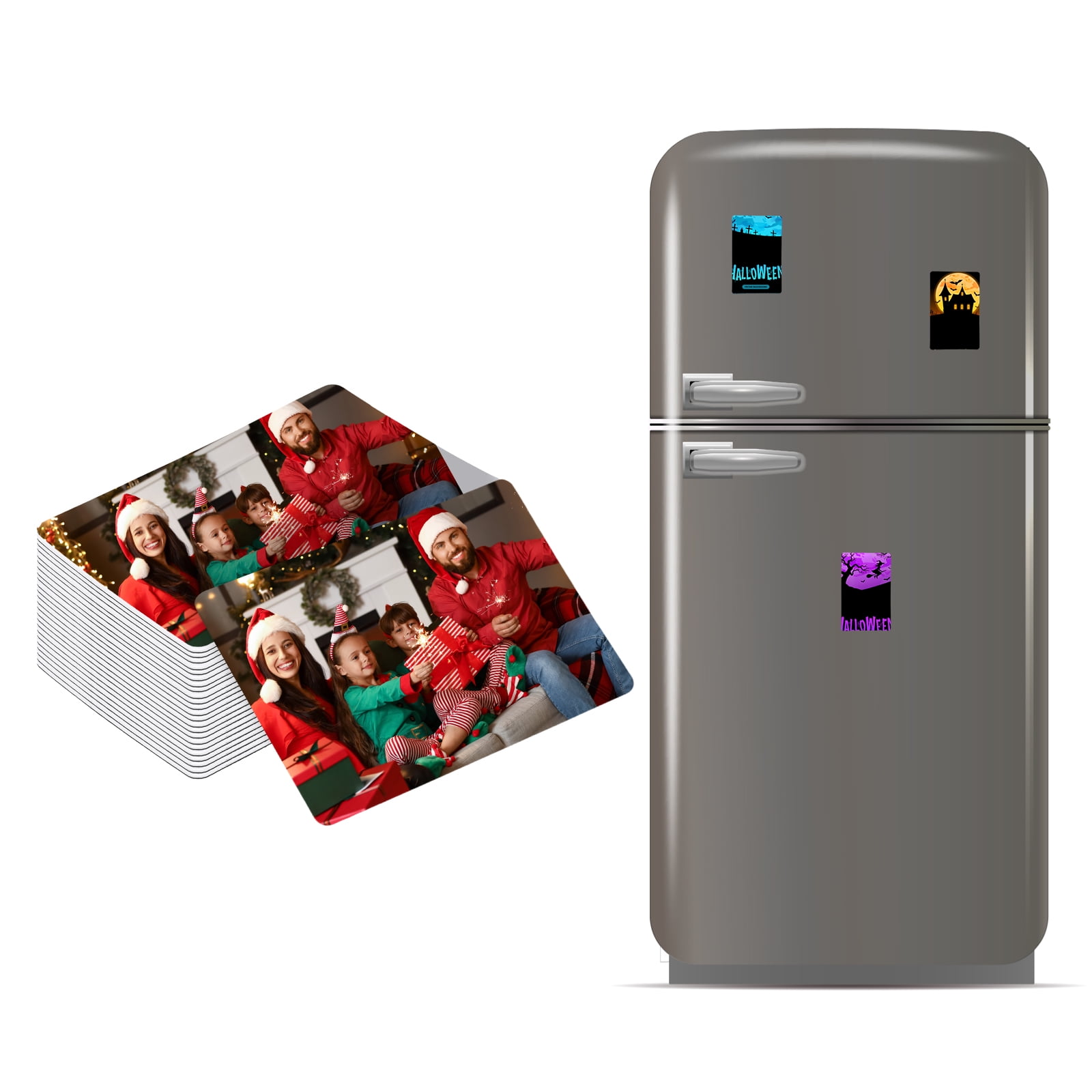 Uxcell 2.6" Sublimation Magnet Blanks, 30 Pcs Sublimation Blanks ...