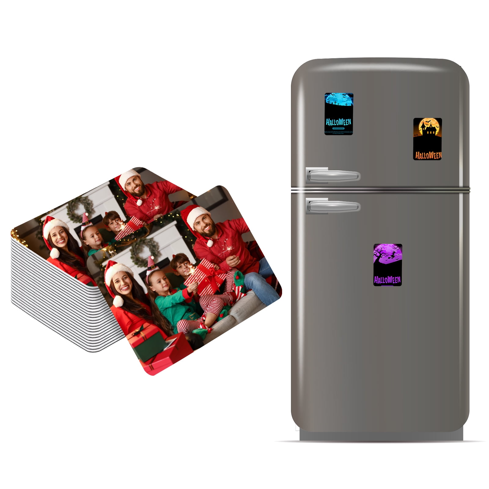 Uxcell 2.6" Sublimation Magnet Blanks, 25 Pcs Sublimation Blanks ...