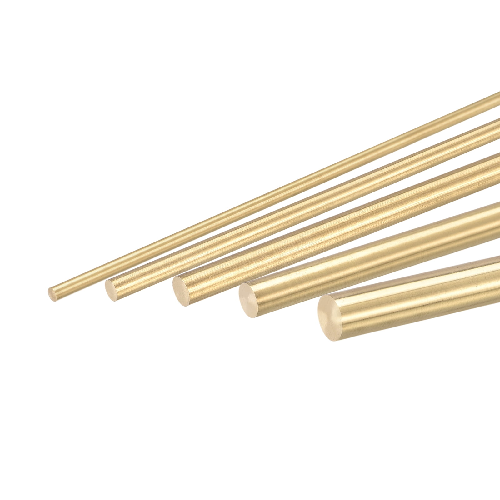 Uxcell 2 3 4 5 6mm Diameter 200mm Length Brass Solid Round Rod Lathe ...