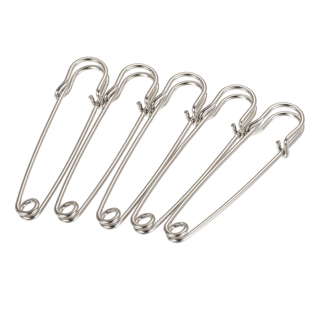 Uxcell 2.36 inch Large Metal Sewing Pins Safety Pins for Office Home ...