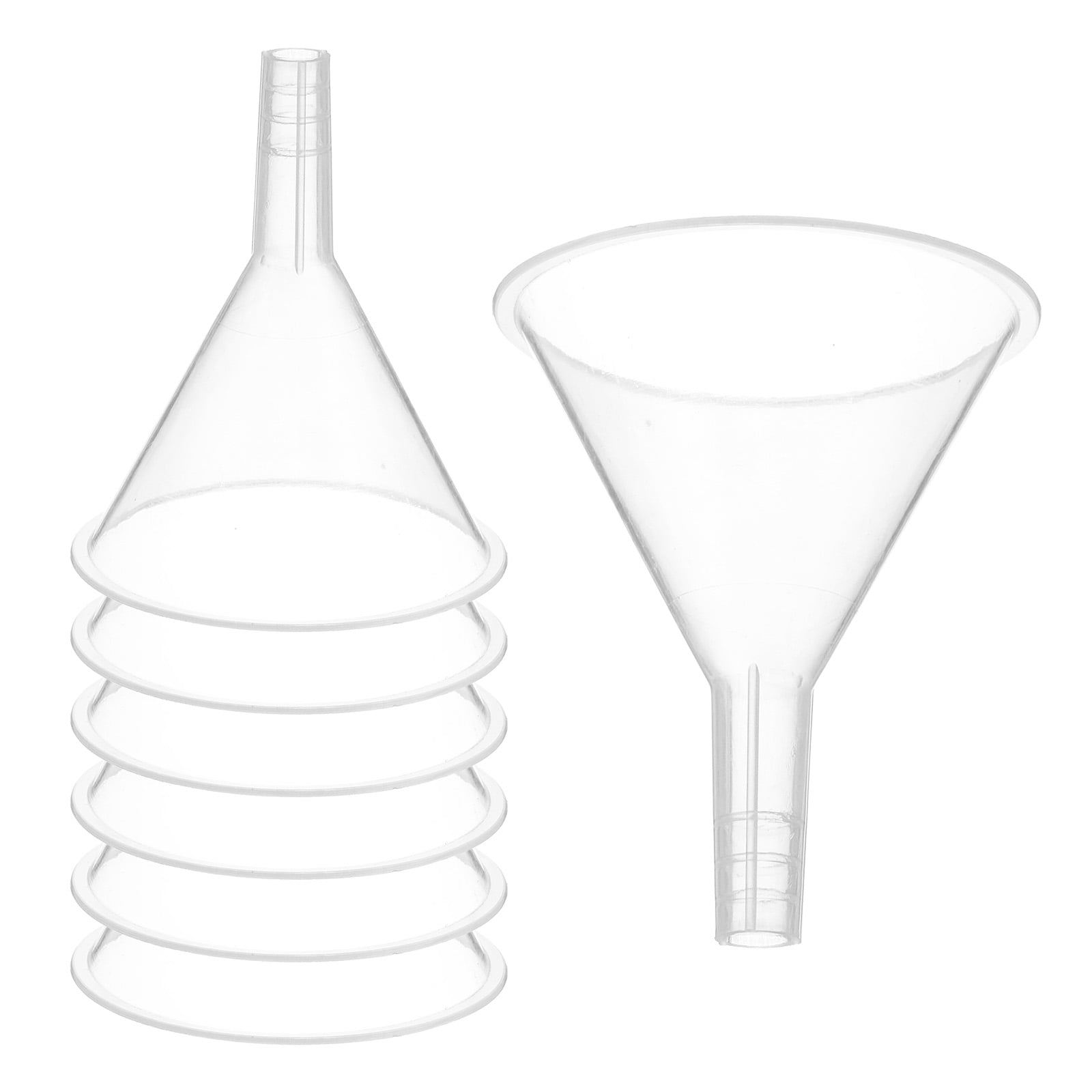 Uxcell 2.4 Inch Clear Plastic Funnel, Filter Filtration Funnel for ...
