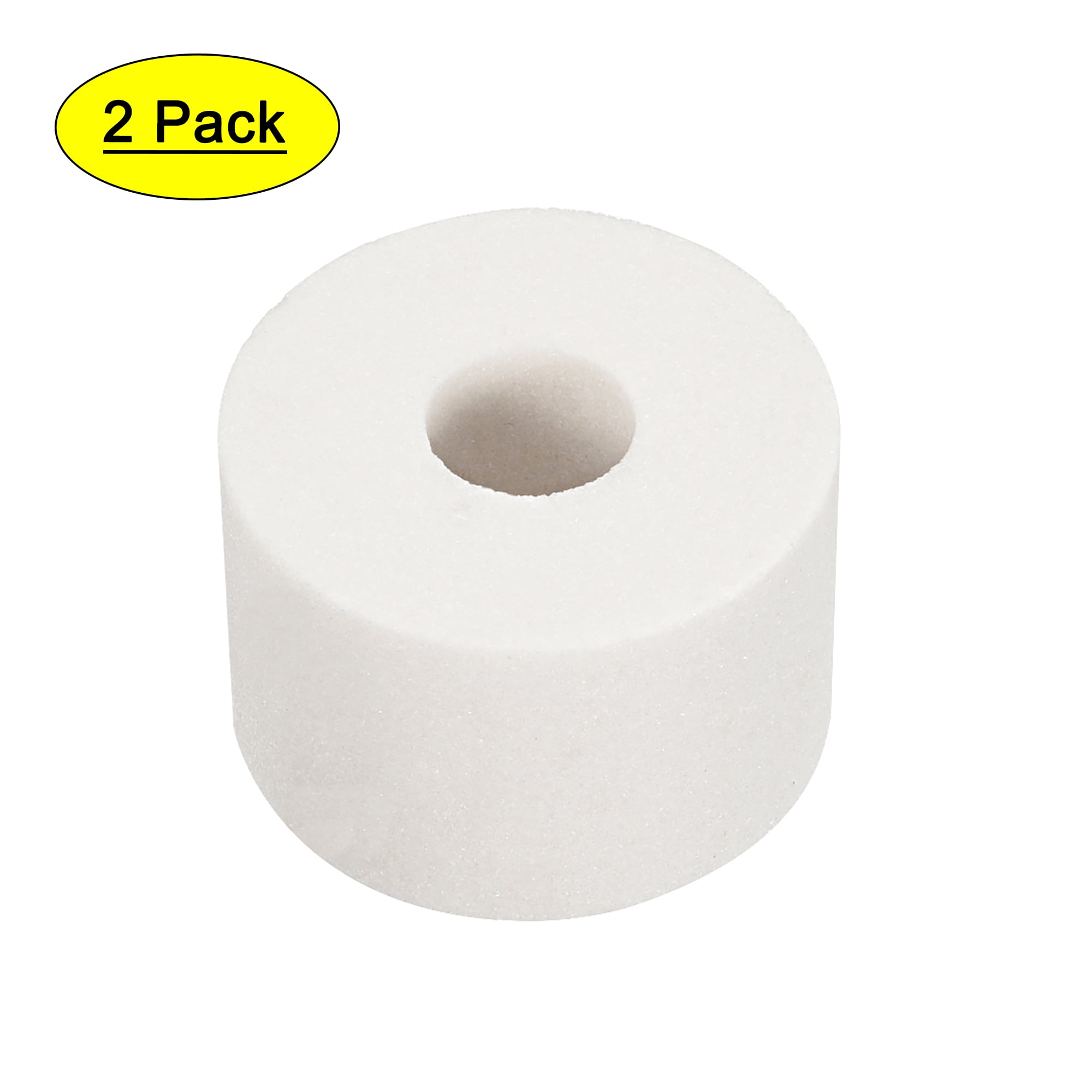 Uxcell 2.4-Inch Cylinder Grinding Wheel White Aluminum Oxide 60 Grits 2 ...