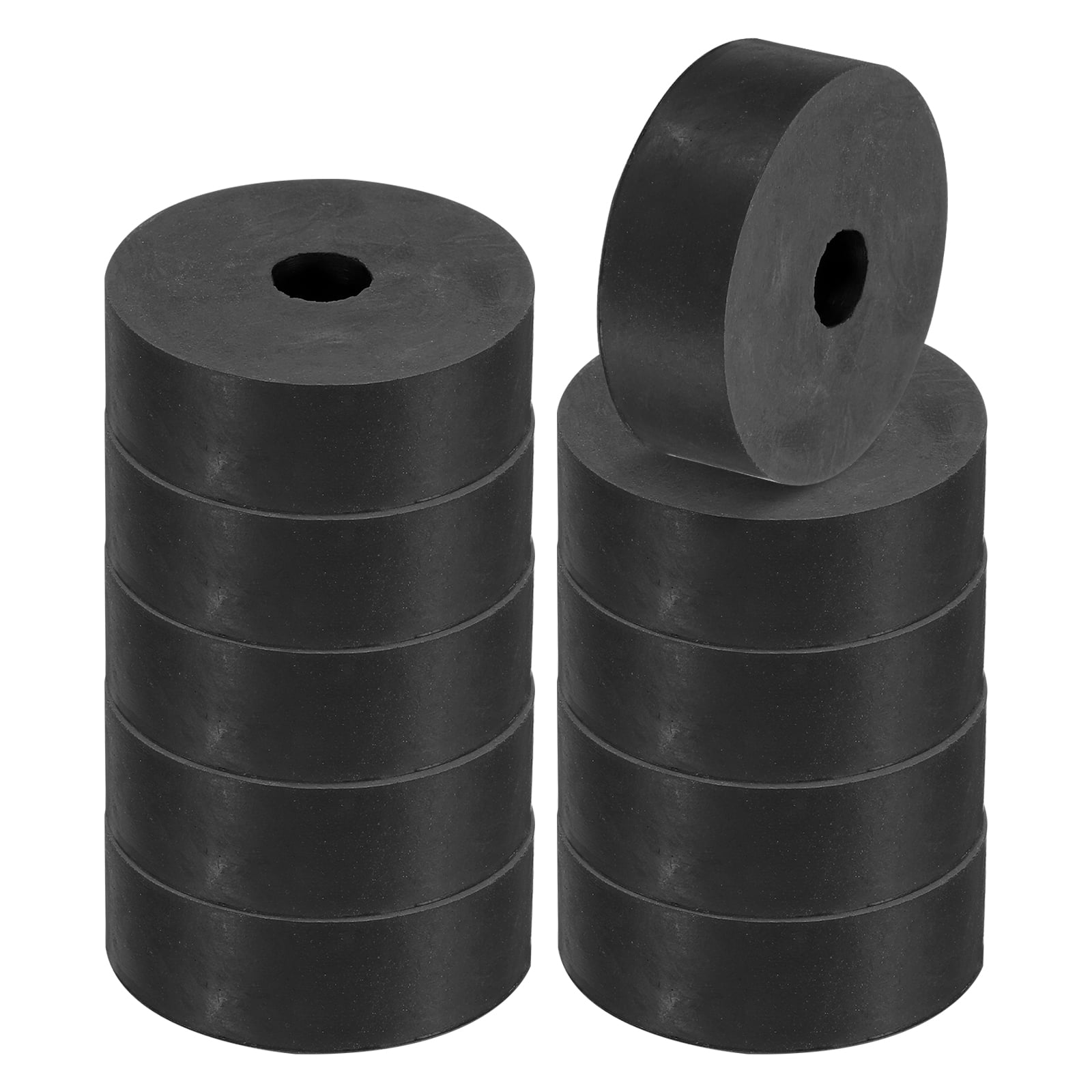 Uxcell 2.4"OD 0.59"ID 0.8"Thickness Neoprene Round Anti-vibration ...