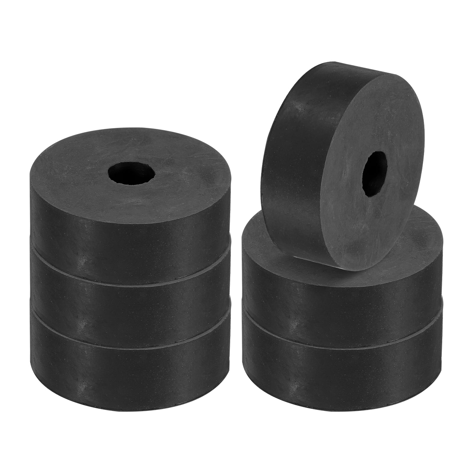 Uxcell 2.4"OD 0.59"ID 0.8"Thickness Neoprene Round Anti-vibration ...