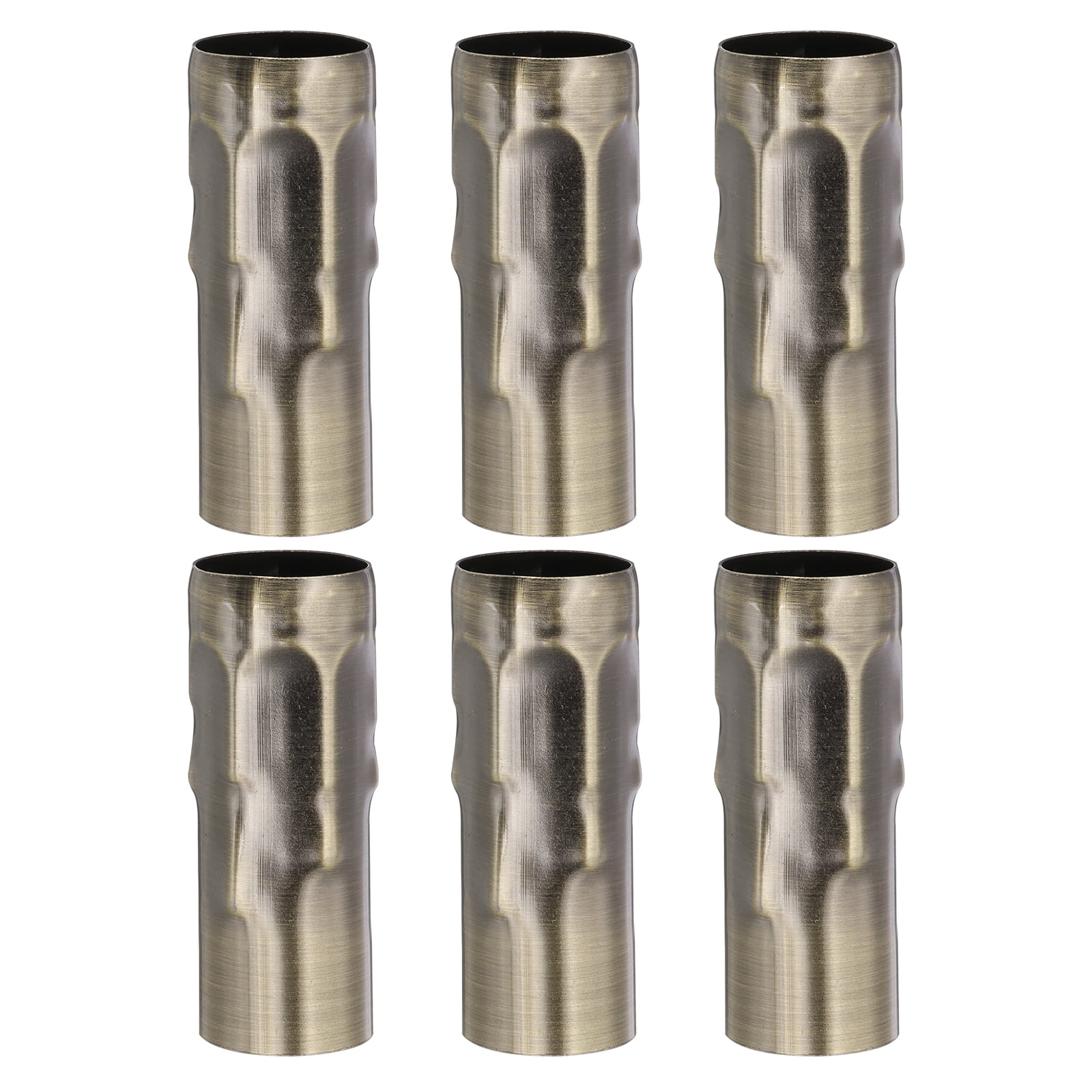 Uxcell 2.4" Tall Candle Covers Sleeves, 6 Pcs Metal E14 Chandelier ...