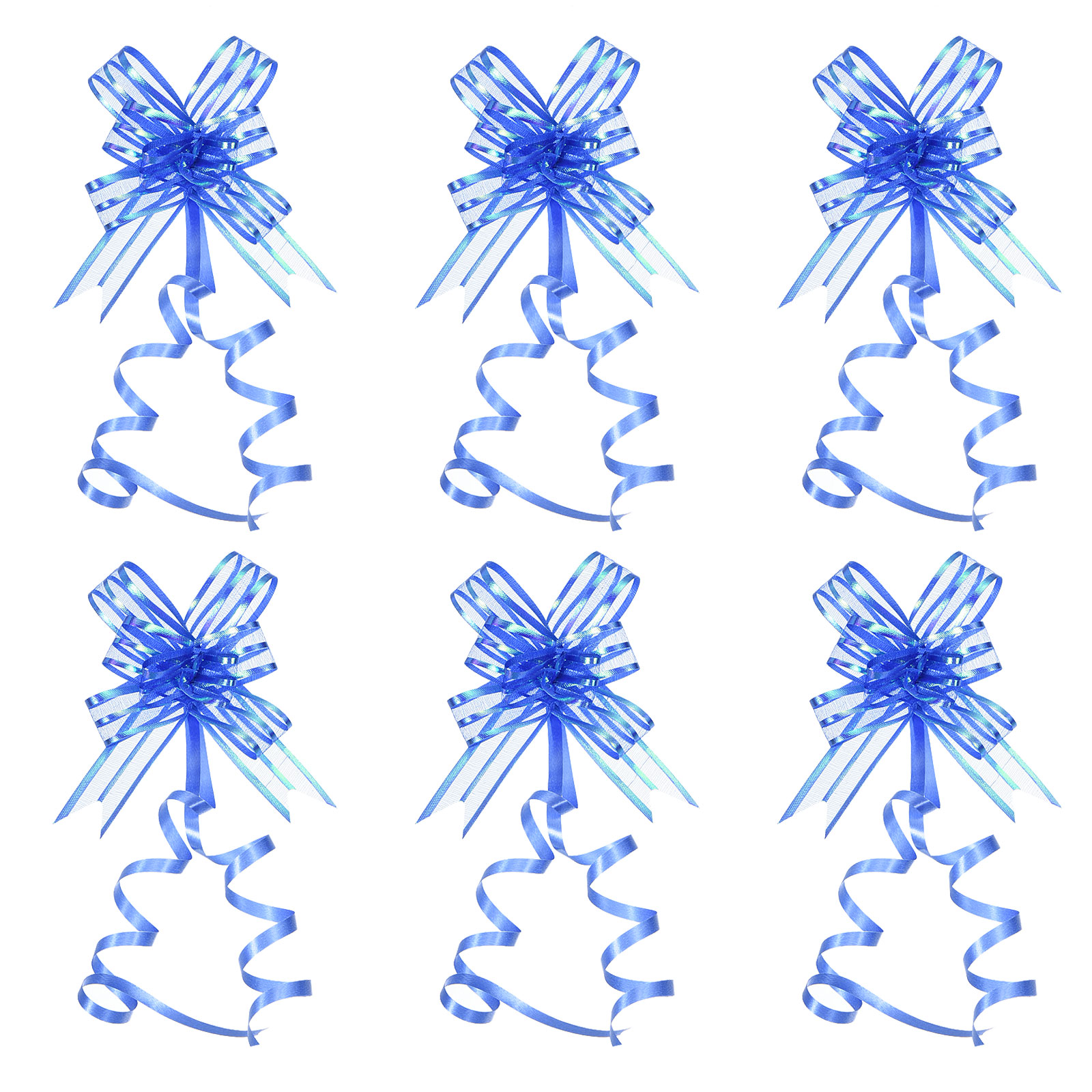 Uxcell 2.4 inch Chiffon Pull Bows Present Wrapping String Bows Ribbon ...