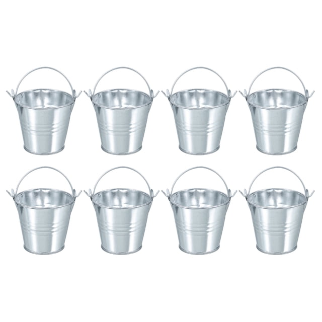 Uxcell 2.4"x2" Small Metal Buckets Mini Galvanized Bucket Colorful ...
