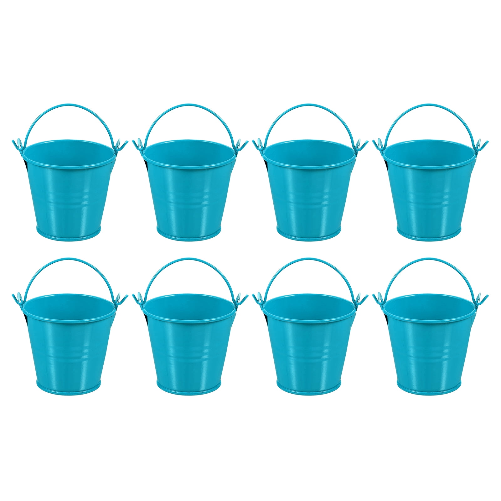 Uxcell 2.4"x2" Small Metal Buckets Mini Galvanized Bucket Colorful ...