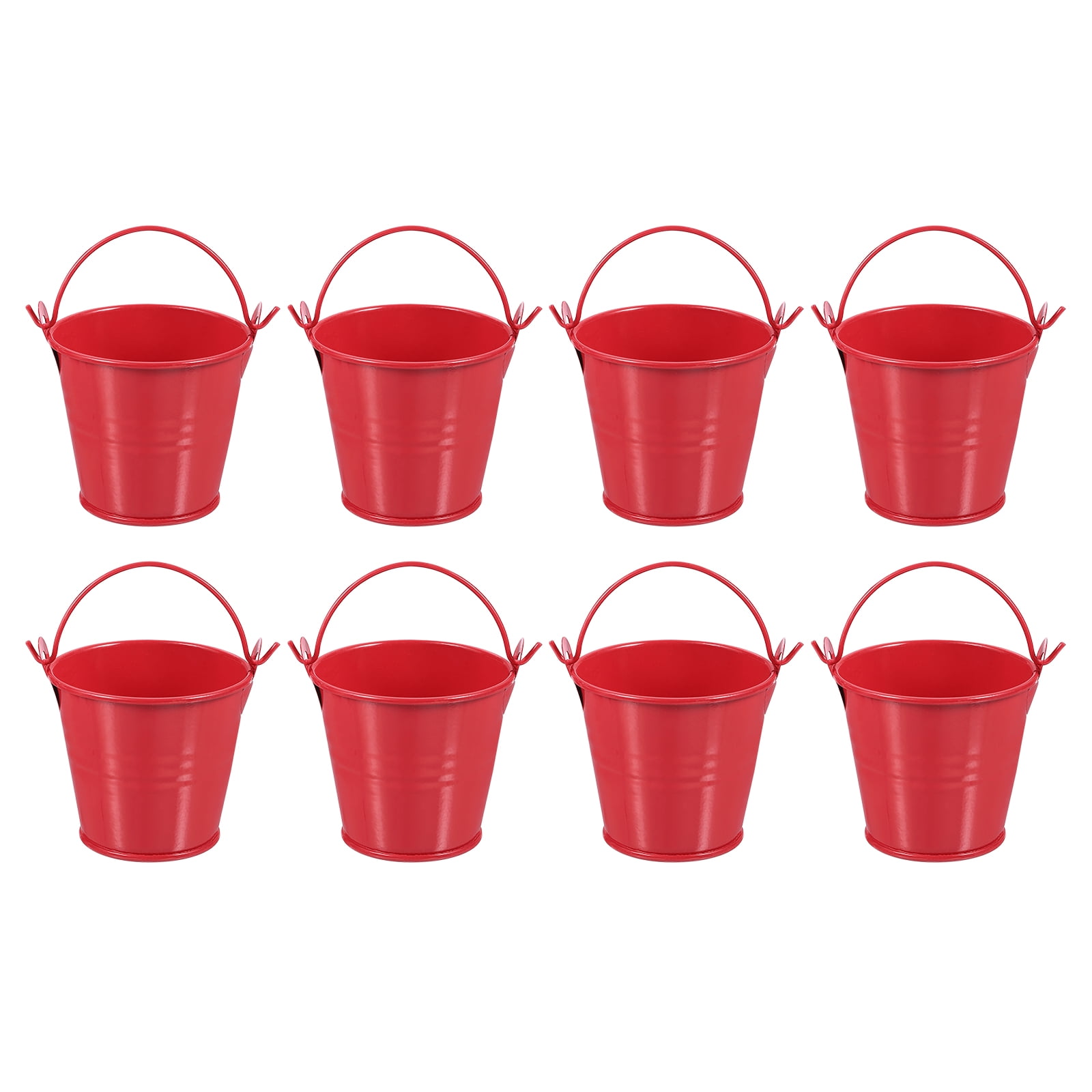 Uxcell 2.4"x2" Small Metal Buckets Mini Galvanized Bucket Colorful ...