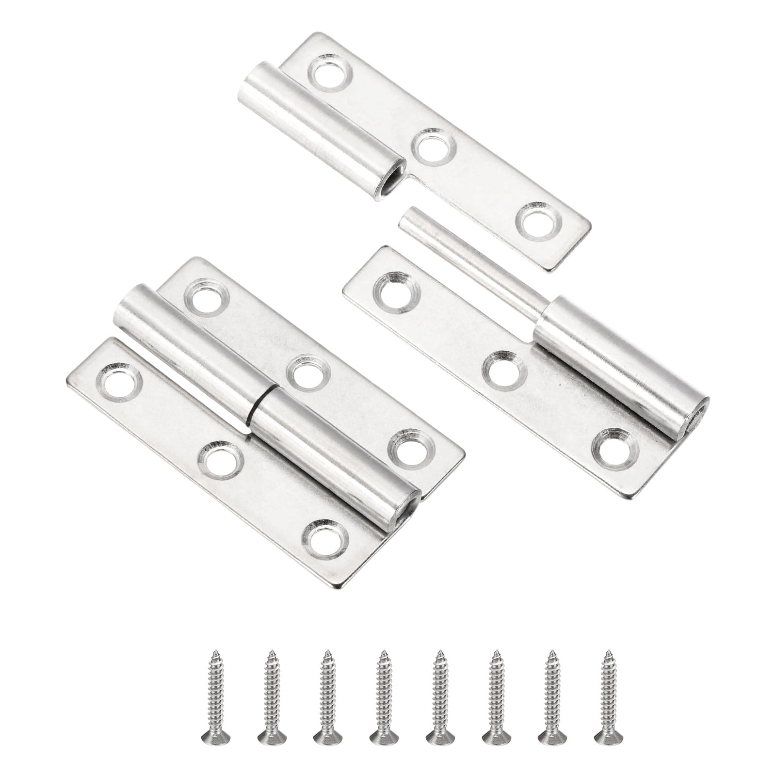 Uxcell 2.5" Detachable Lift Off Hinges Left Handed Handed Slip Joint ...