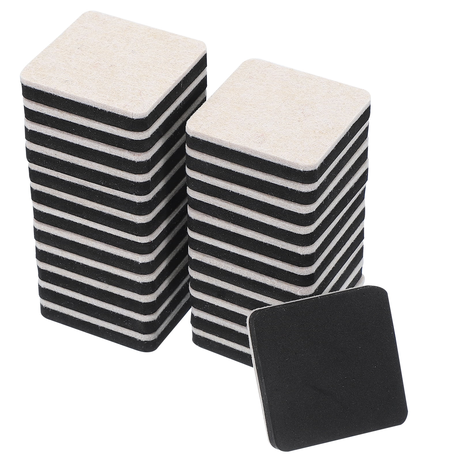 Uxcell 2.5 Inch Felt Furniture Sliders, 24 Pcs Square Furniture Movers ...