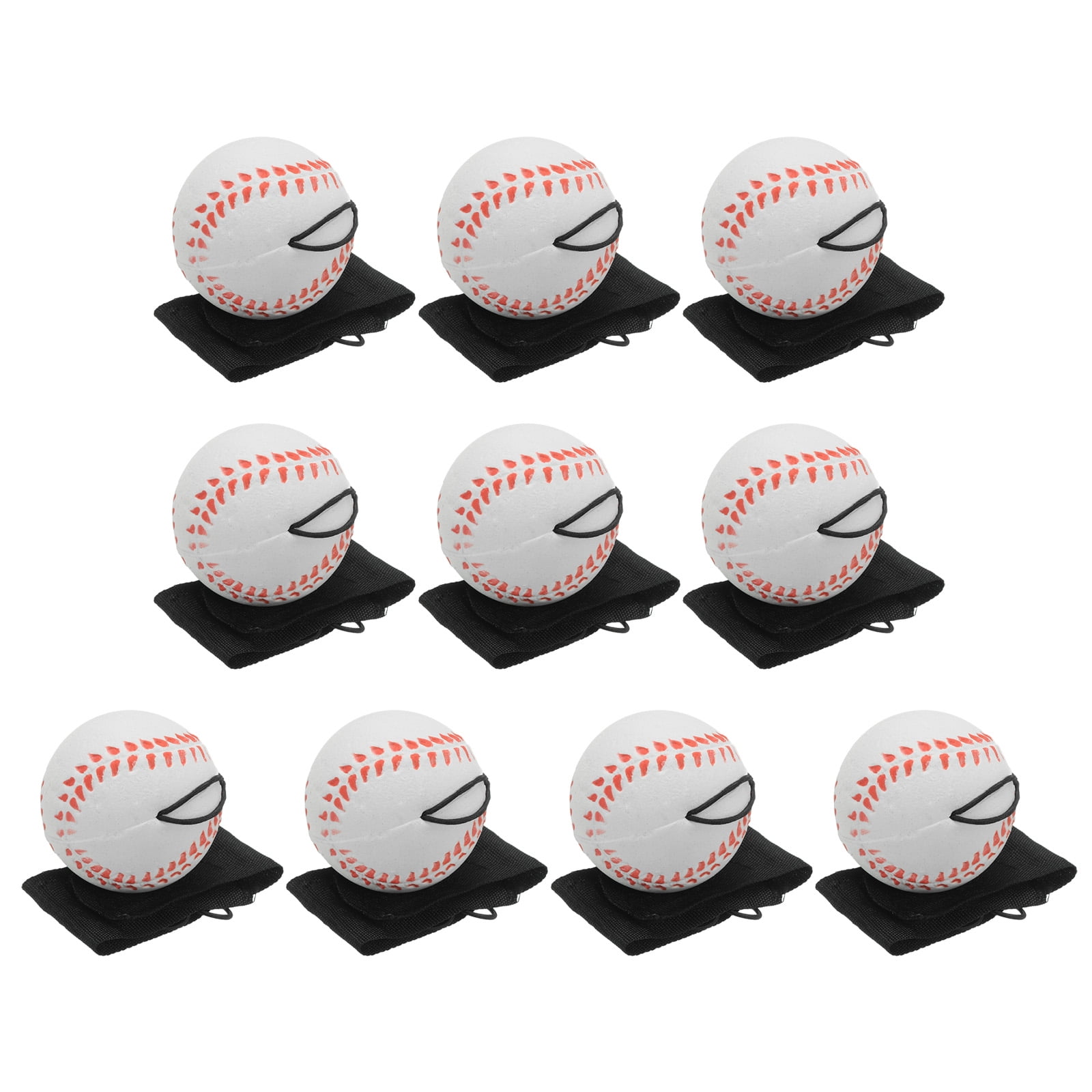 Uxcell 2.5 Inch Sports Wrist Ball, 10Pcs Baseball Rubber Rebound ...