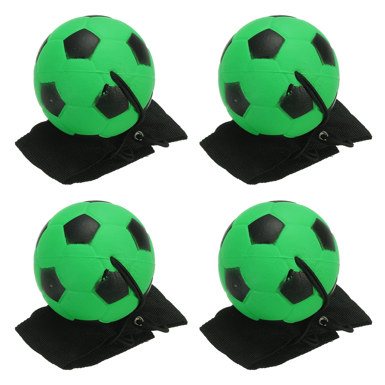 Uxcell 2.5 Inch Sports Wrist Ball, 4Pcs Soccer Rubber Rebound Wristband ...