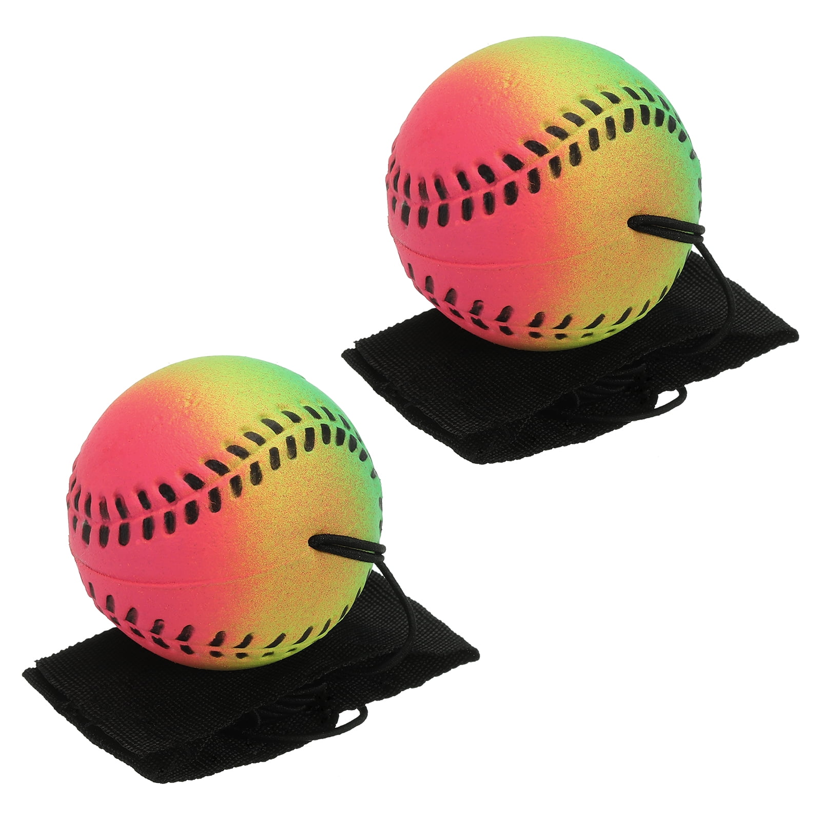 Uxcell 2.5 Inch Sports Wrist Ball, Baseball Rubber Wrist Return Ball ...