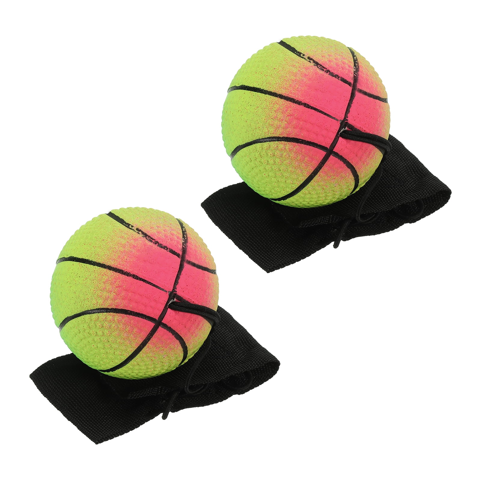 Uxcell 2.5 Inch Sports Wrist Ball, Basketball Rubber Wrist Return Ball ...