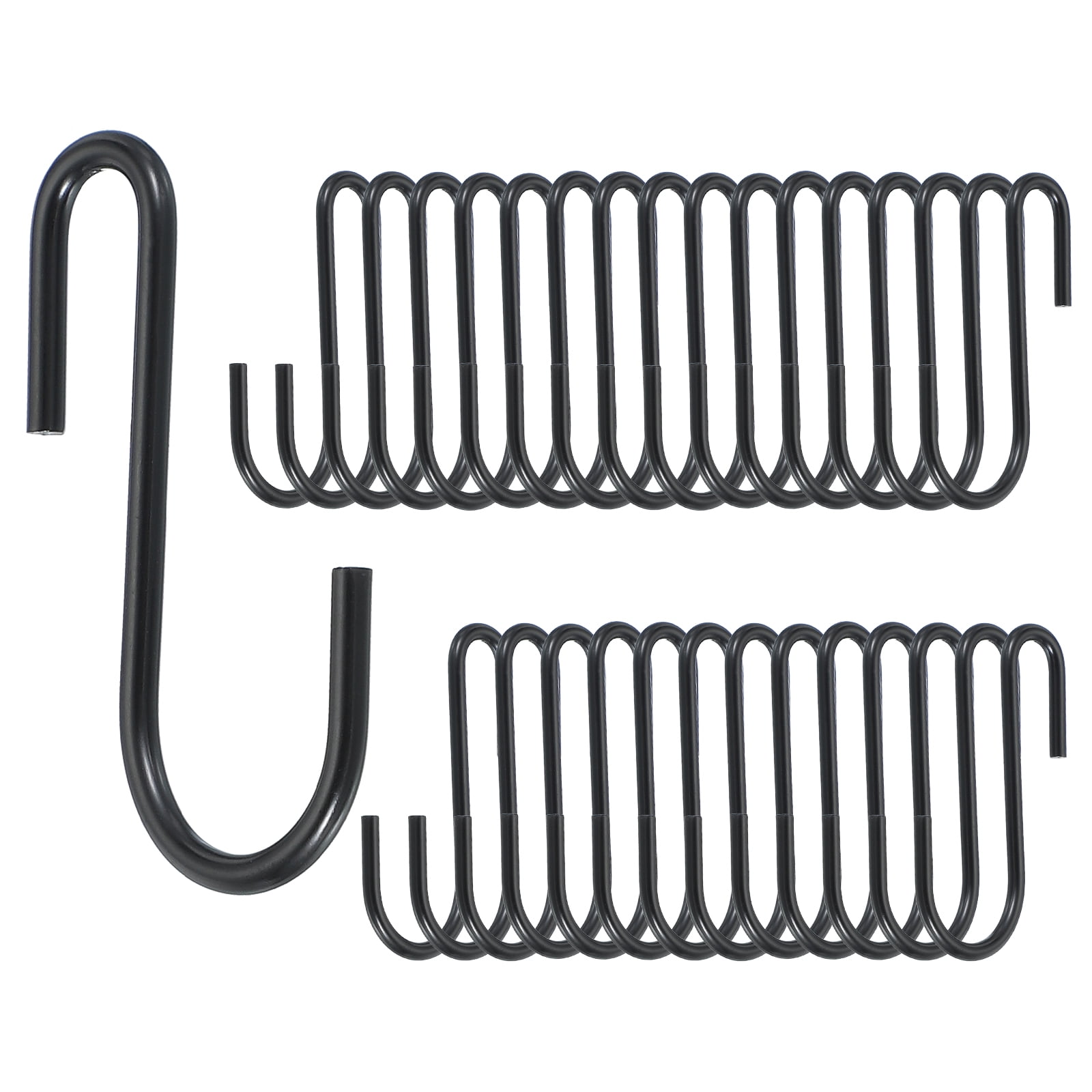 Uxcell 2.5" S Hooks, 30 Pack Hook Wire Rack Hooks S Shaped Hooks for ...