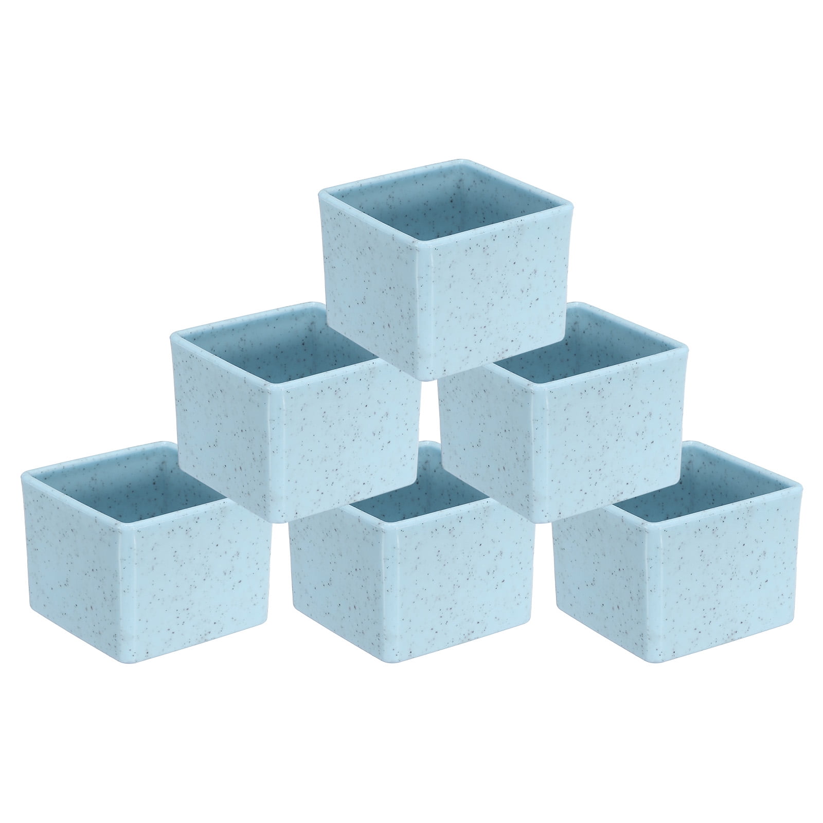 Uxcell 2.5" Square Plastic Succulent Planter with Drainage Flowerpot ...