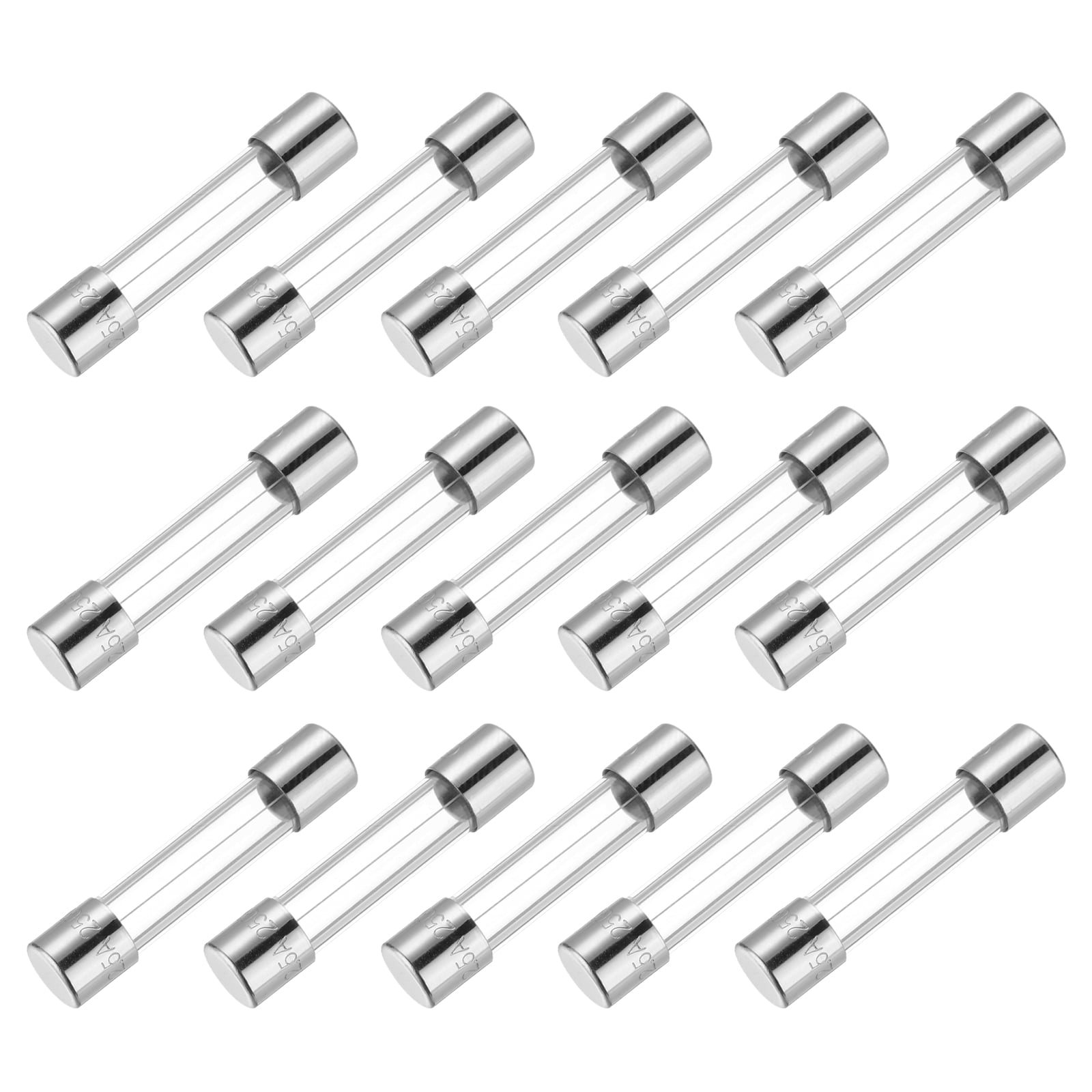 Uxcell 2.5A 250V Glass Fuse 5x20mm Time Delay Fuse UL Listed Slow Blow ...