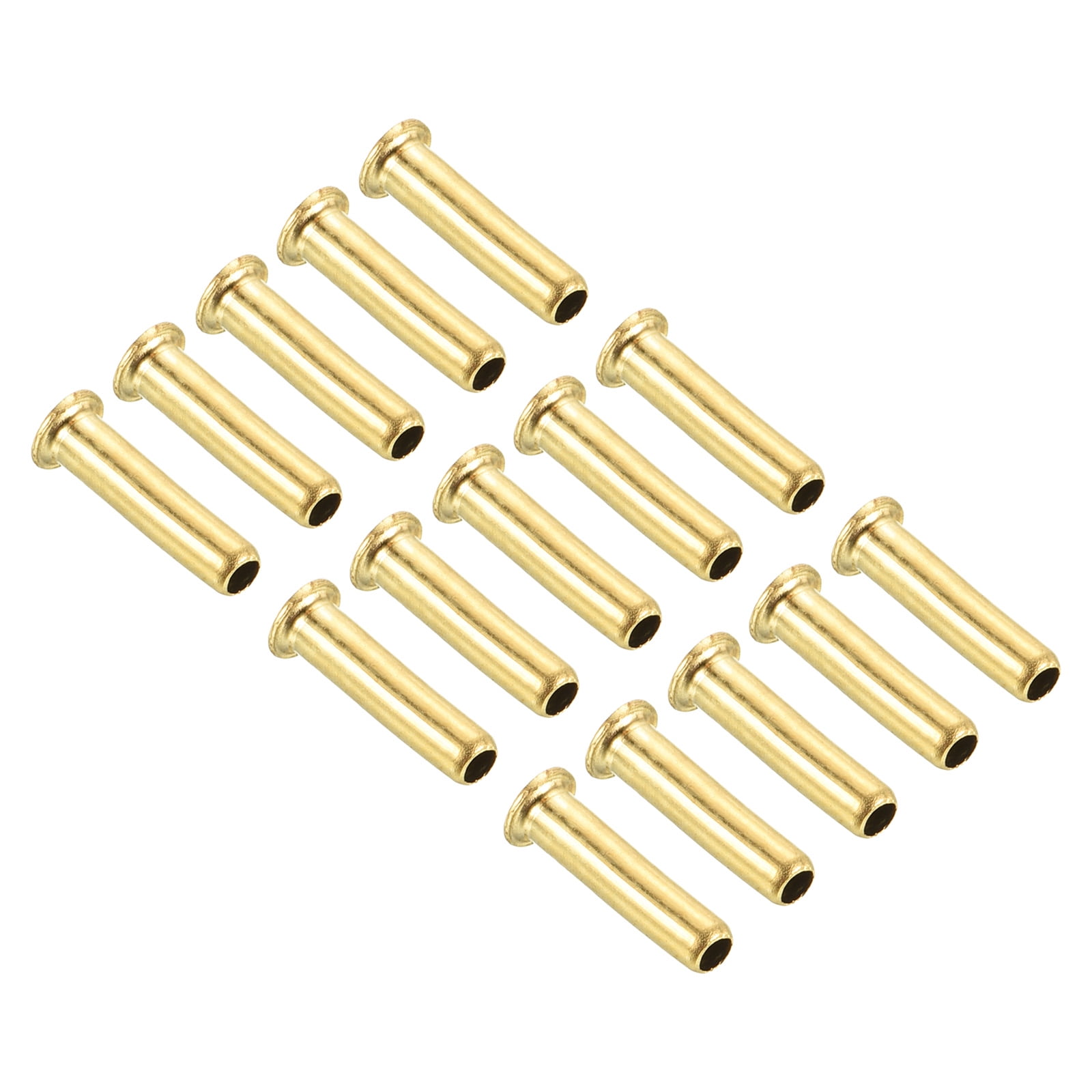 Uxcell 2.5mm Tube Brass Compression Fittings, 15 Pack Insert ...