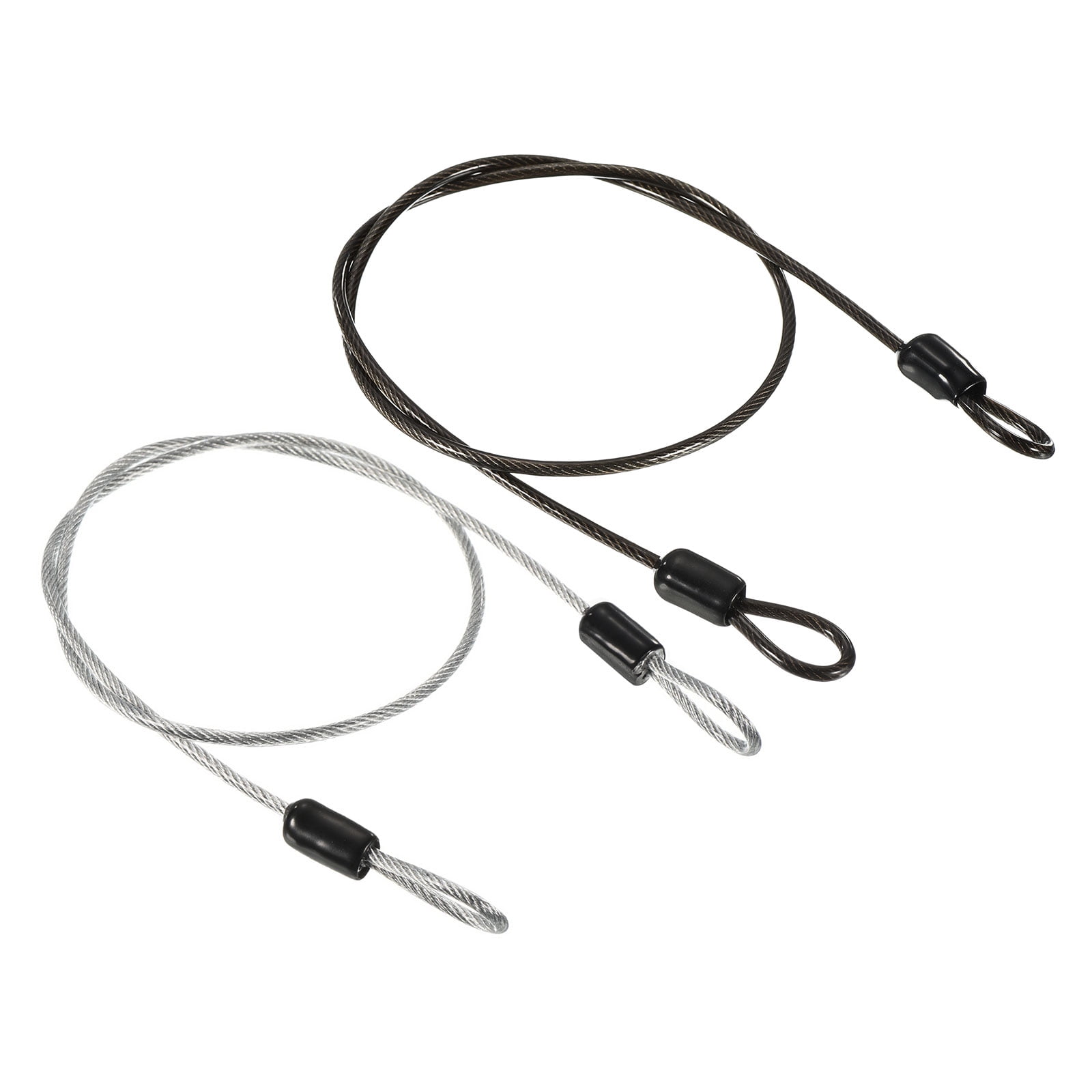 Uxcell 2.5mmx0.5m/1.64ft Coated Security Steel Cable Luggage Lock Wire ...