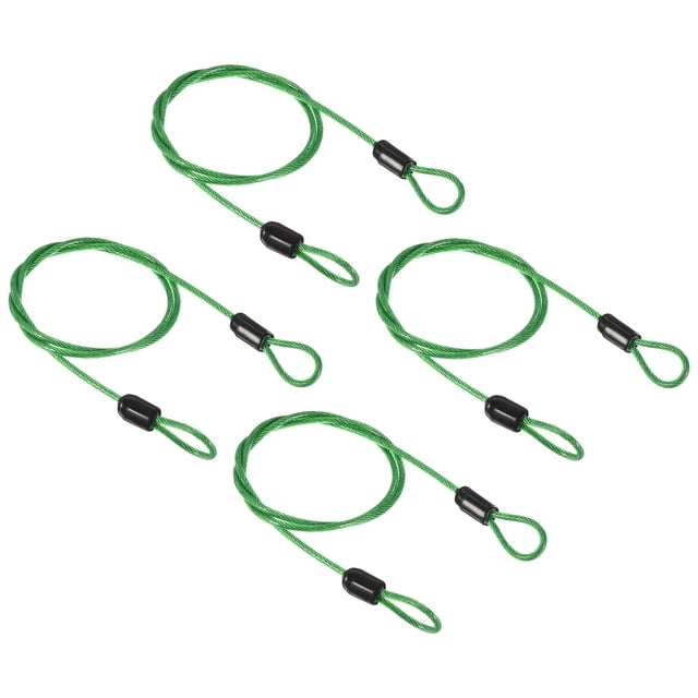 Uxcell 2.5mmx0.5m Coated Security Steel Cable Luggage Lock Wire Rope ...