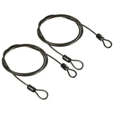 Uxcell 2.5mmx2m Coated Security Steel Cable Luggage Lock Wire Rope ...