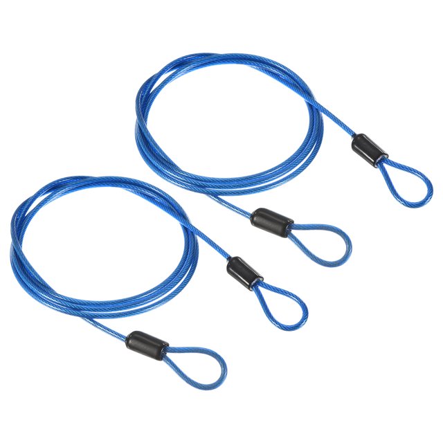 Uxcell 2.5mmx1m Coated Security Steel Cable Luggage Lock Wire Rope ...