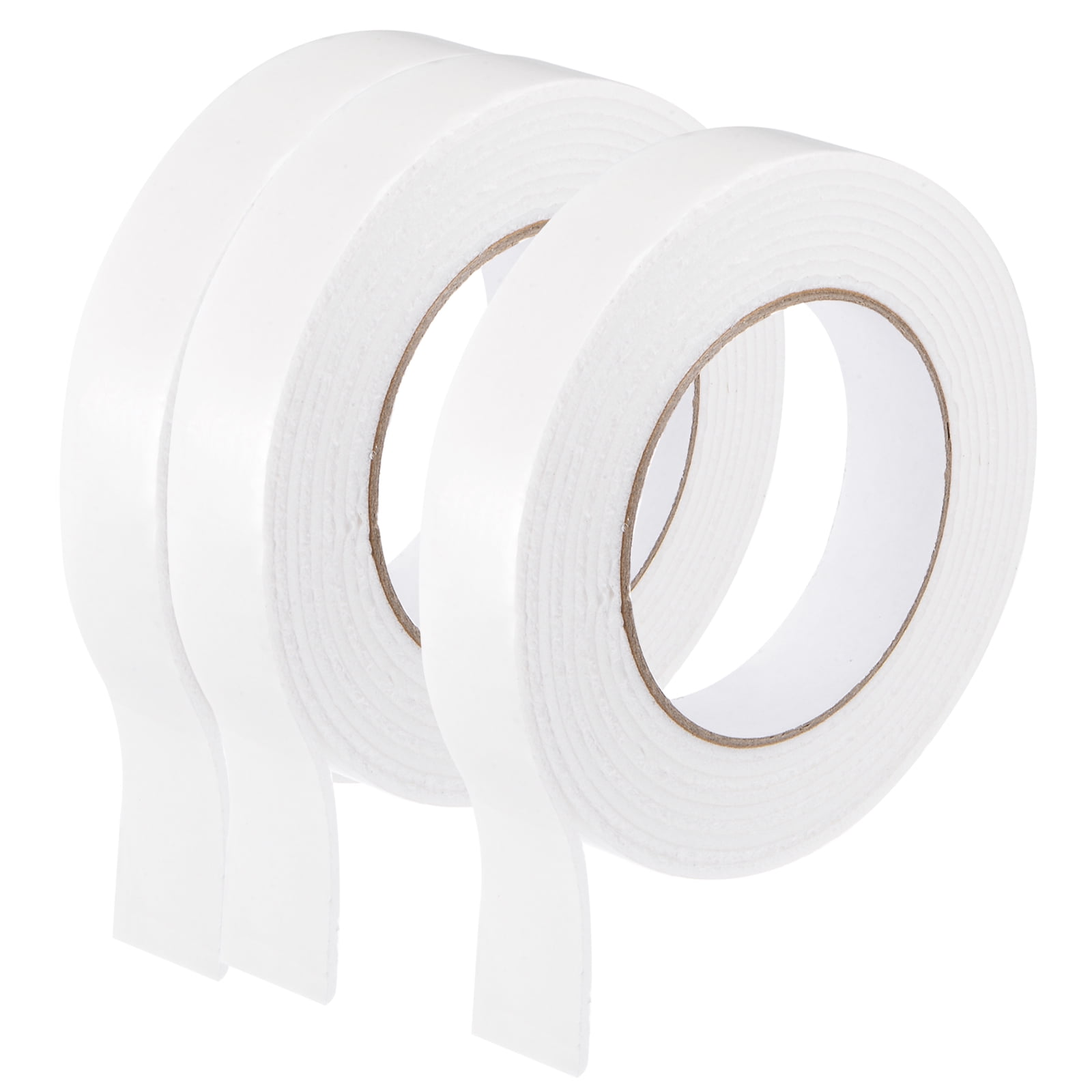 Uxcell 2.5mmx24mmx3m Double-Sided PE Foam Tape Sponge Adhesive 3 Rolls ...
