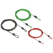 Uxcell 2.5mmx1.5m Coated Security Steel Cable Luggage Lock Wire Rope ...