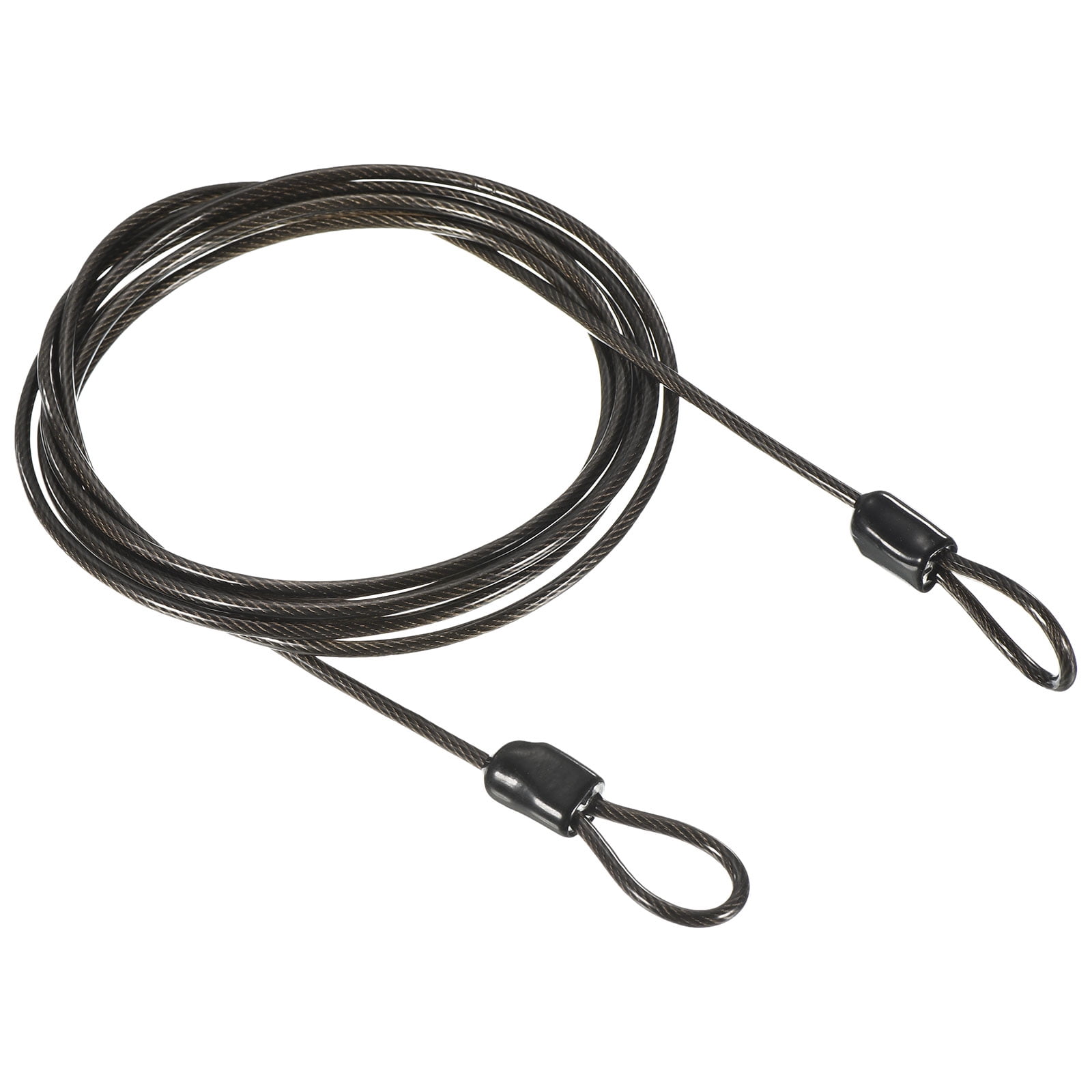 Uxcell 2.5mmx2m Coated Security Steel Cable Luggage Lock Wire Rope ...