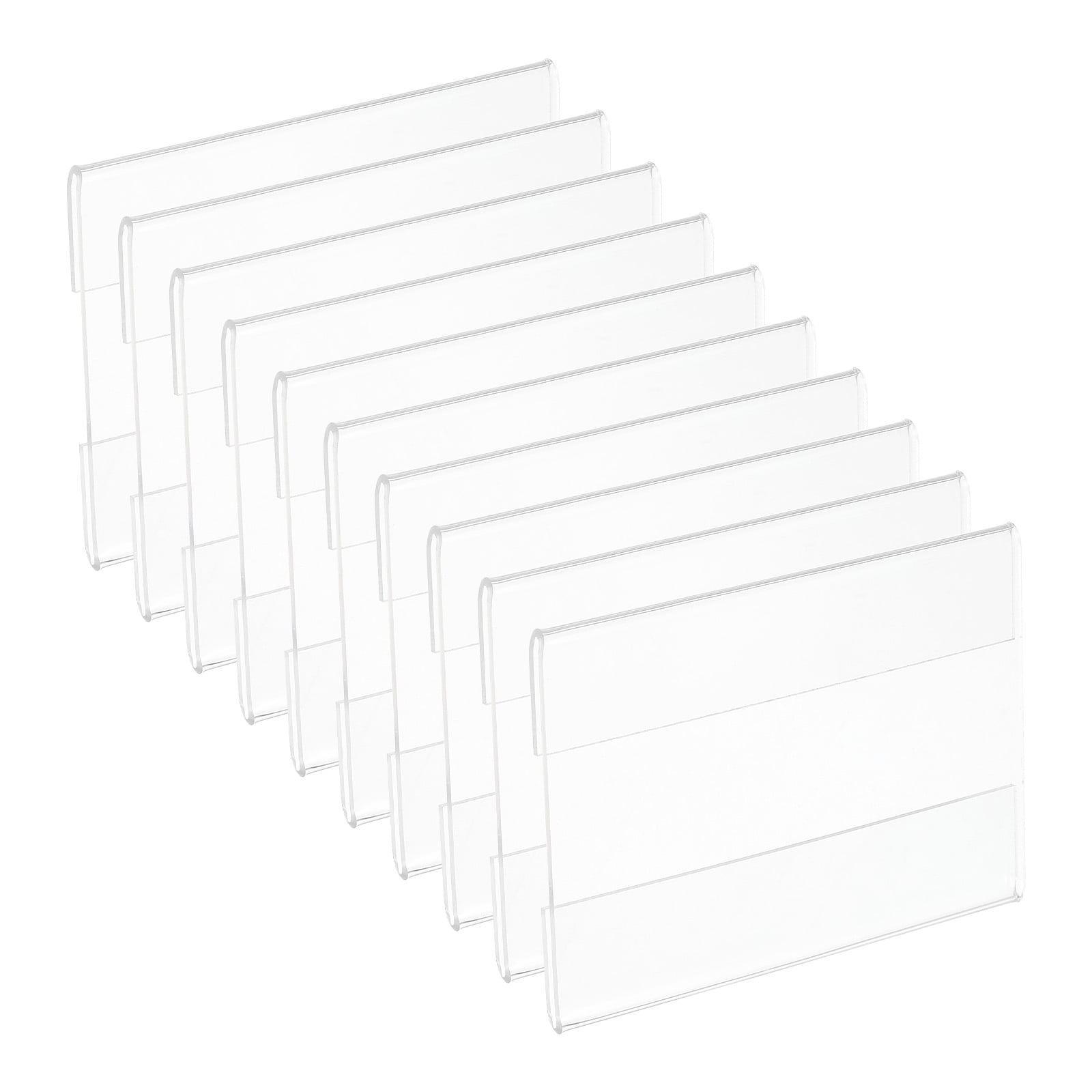 Uxcell 2.5x3.5" Wall Mount Acrylic Sign Holder, Display Frame with Tape ...