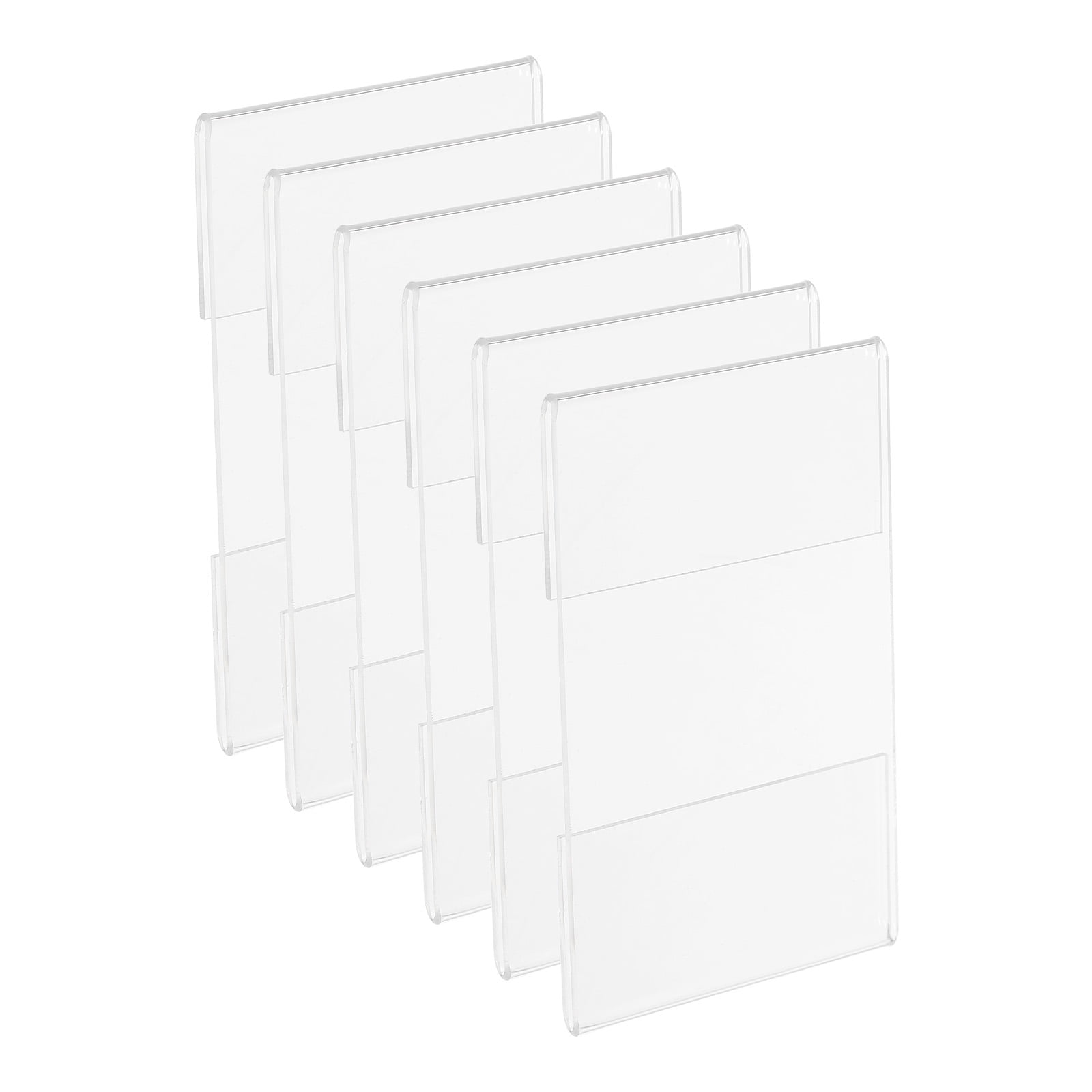 Uxcell 2.5x3.5" Wall Mount Acrylic Sign Holder, Vertical Display Frame ...