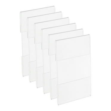 Uxcell 3.5x5" Wall Mount Acrylic Sign Holder, Display Frame with Tape ...