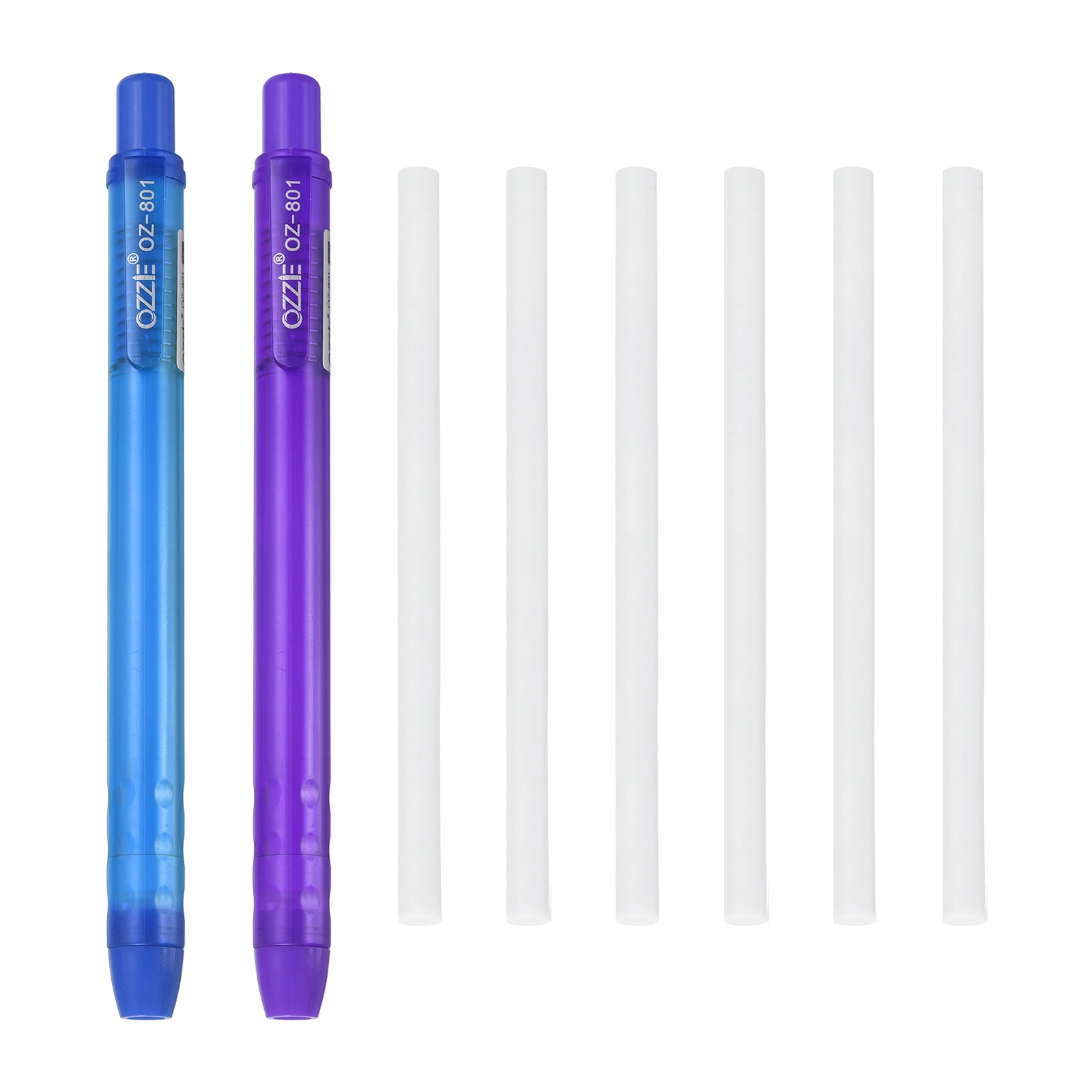 Uxcell 2+6Pcs Retractable Eraser Pen, Soft Cute Pencil Erasers with 6 ...