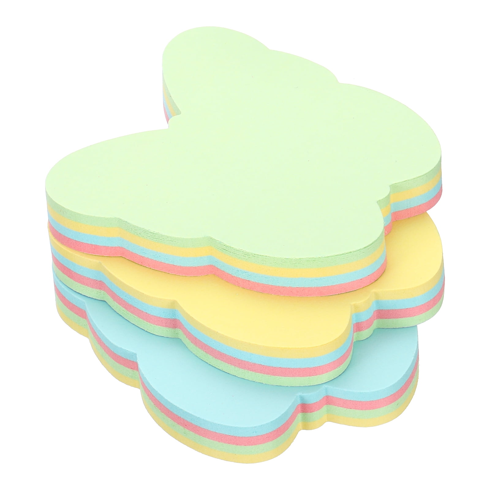 Uxcell 2.7" x 2.7" Butterfly Shape Sticky Notes, Cute Self-Stick Memo ...