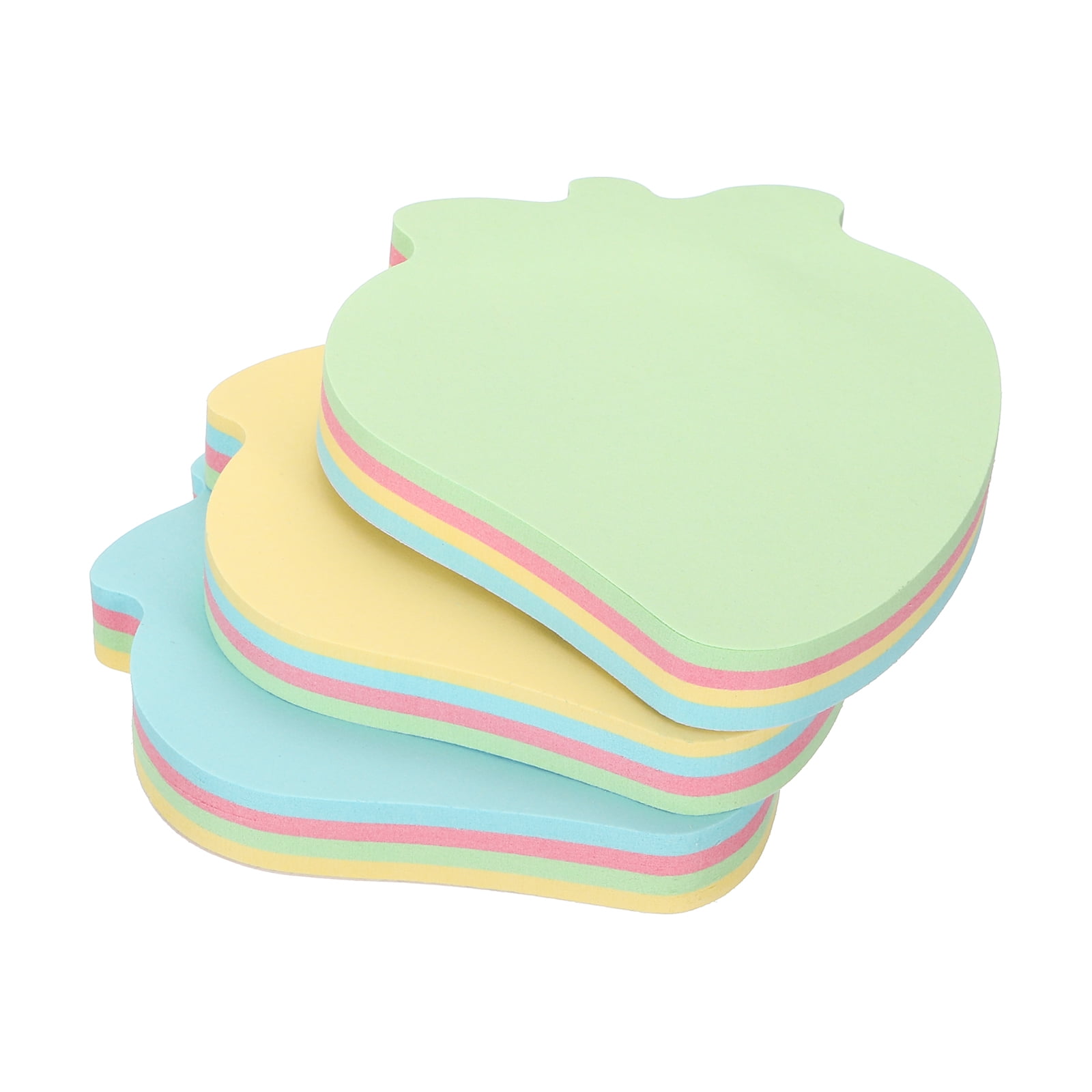 Uxcell 2.7" x 2.7" Strawberry Shape Sticky Notes, Cute Self-Stick Memo ...