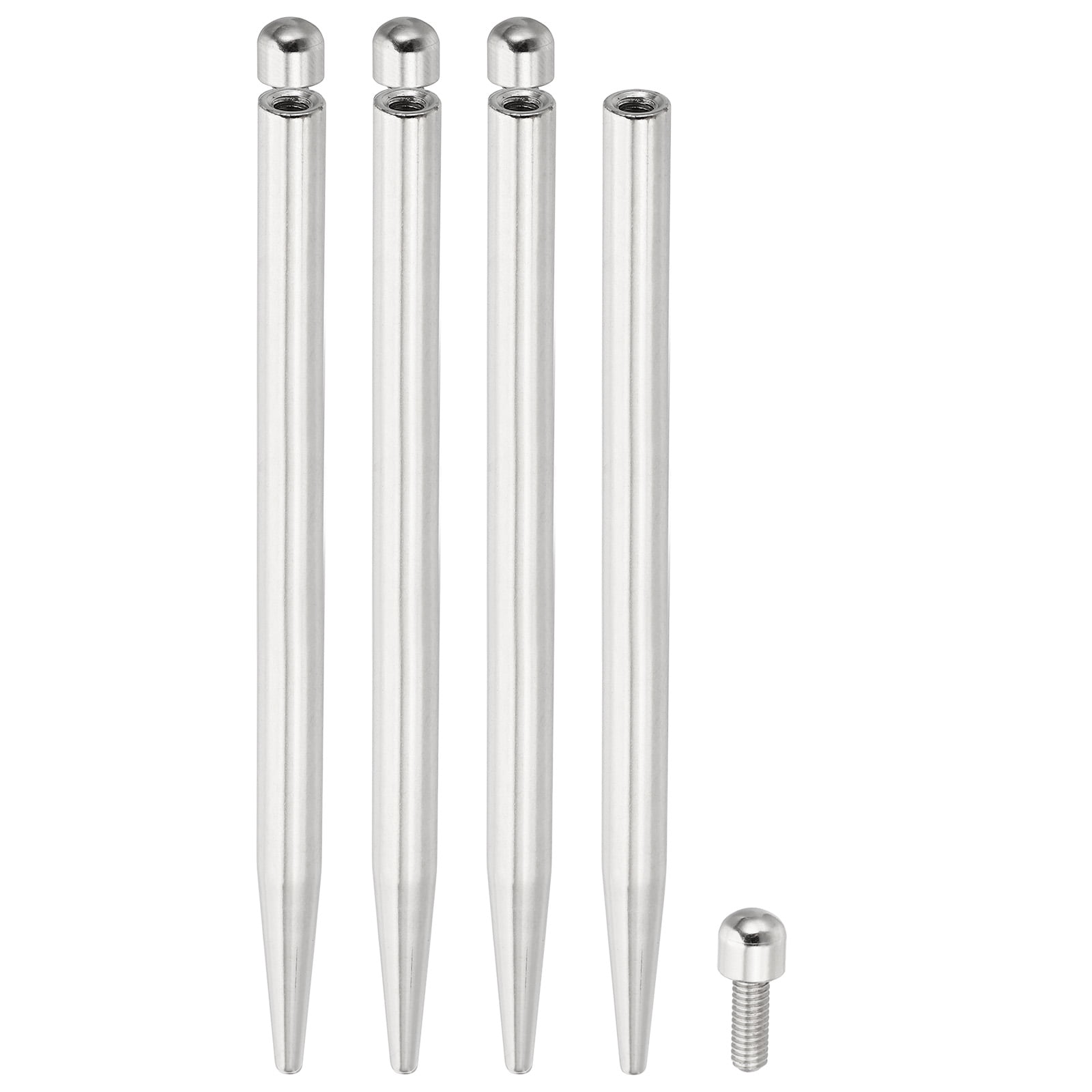 Uxcell 2/7 x 5.2 inch Sign Standoff Screws, 4 Set Stainless Steel Wall ...