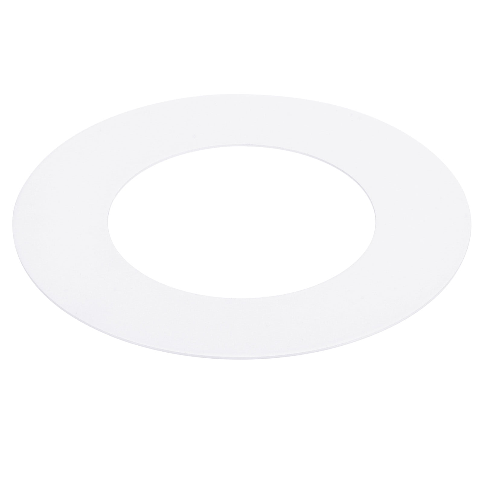 Uxcell 2.8" ID 4.5" OD Goof Rings for Recessed Light Gloss White Goof ...
