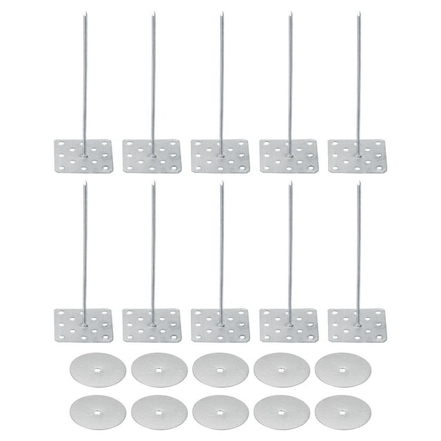 Uxcell 2.8" Perforated Insulation Pins with Washers Insulating Nails ...