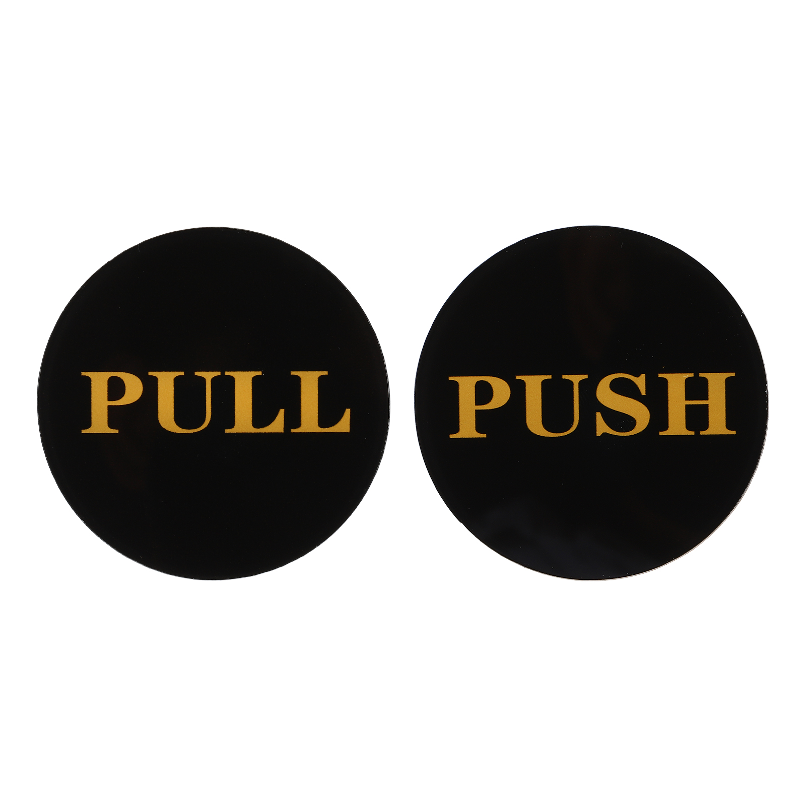 Uxcell 2.8" Push Pull Door Sign, 1 Pairs Acrylic Self-Adhesive Back ...
