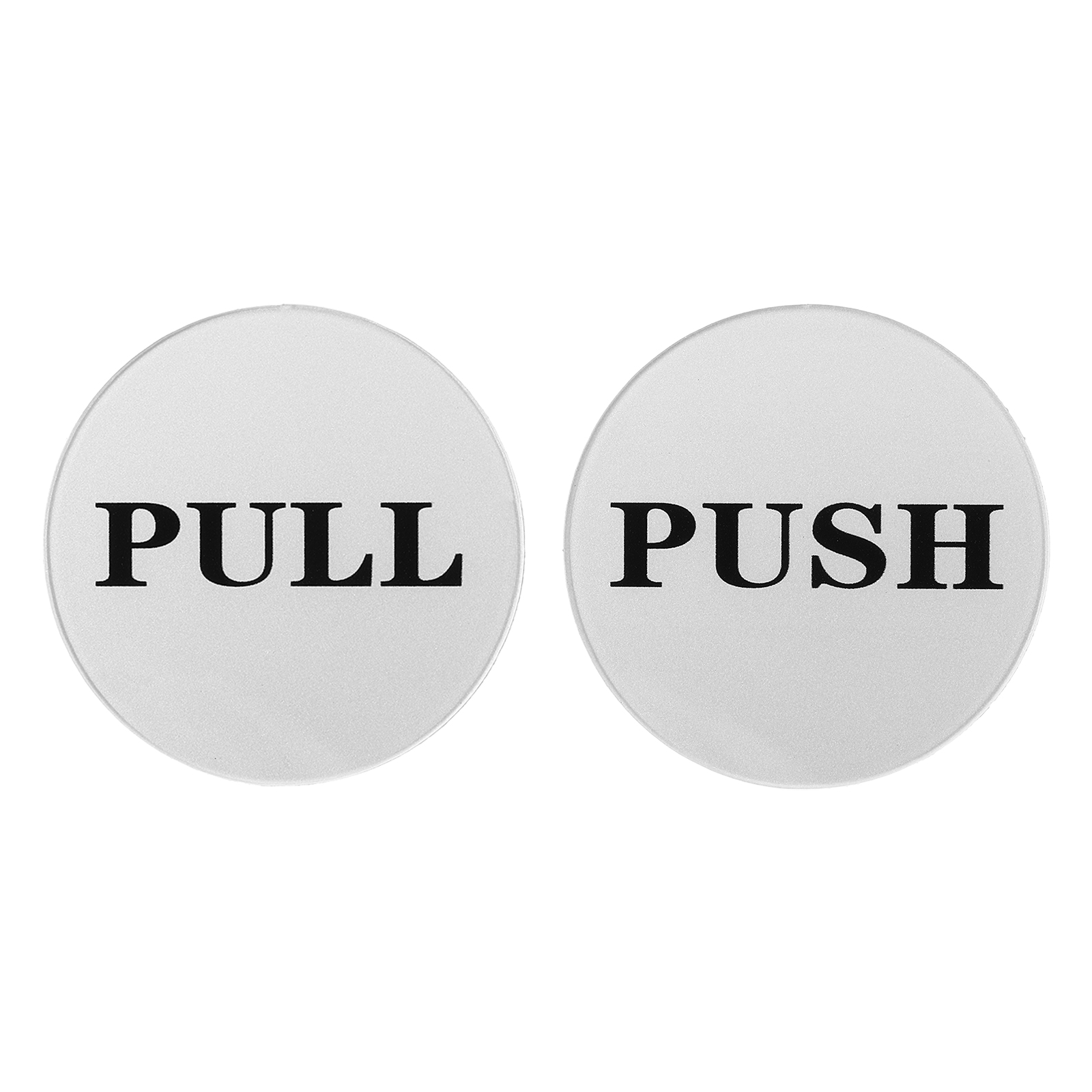 Uxcell 2.8" Push Pull Door Sign, 1 Pairs Acrylic Self-Adhesive Back ...