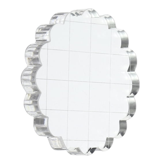 Uxcell Acrylic Stamp Blocks, 2 Pack Clear Stamping Block Mounting ...
