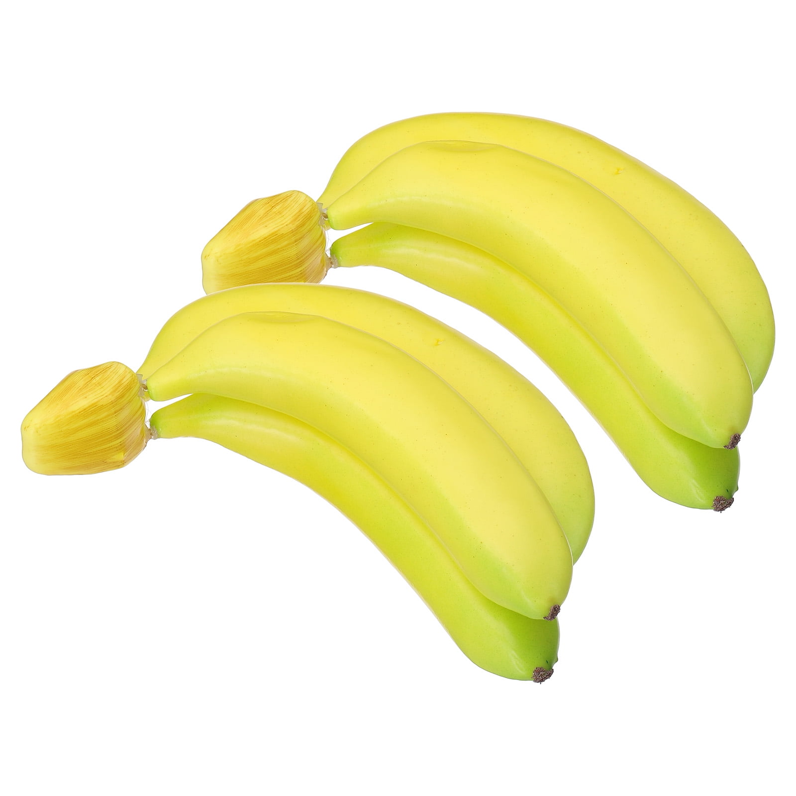 Uxcell 2 Clusters Artificial Banana, Foam Lifelike Fake Fruit Model 3 ...