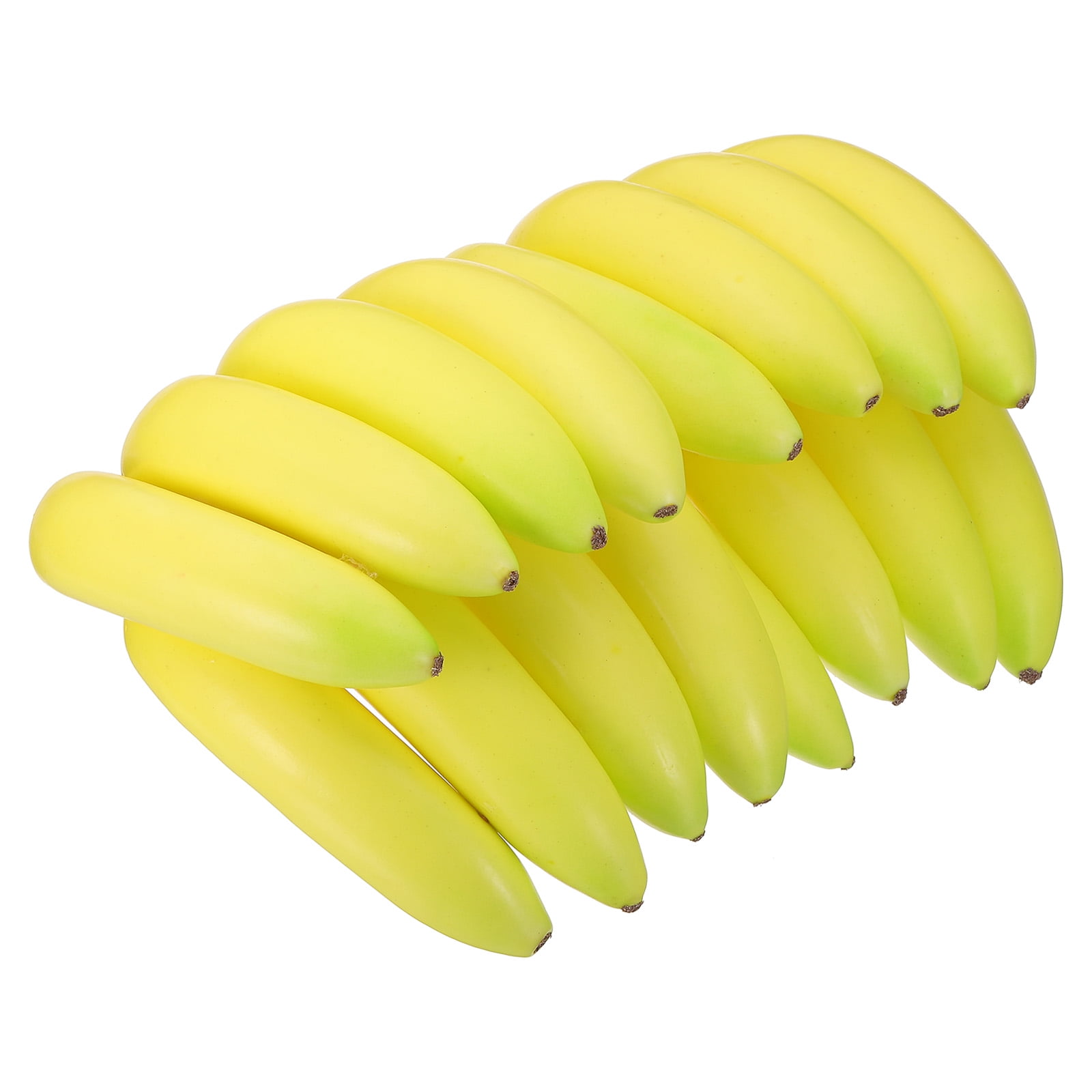 Uxcell 2 Clusters Artificial Banana, Foam Lifelike Fake Fruit Model 8 ...