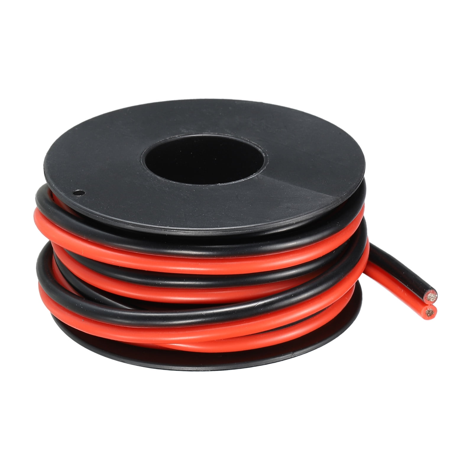 Uxcell 2 Conductor Parallel Silicone Wire 14AWG 14 Gauge Red Black ...