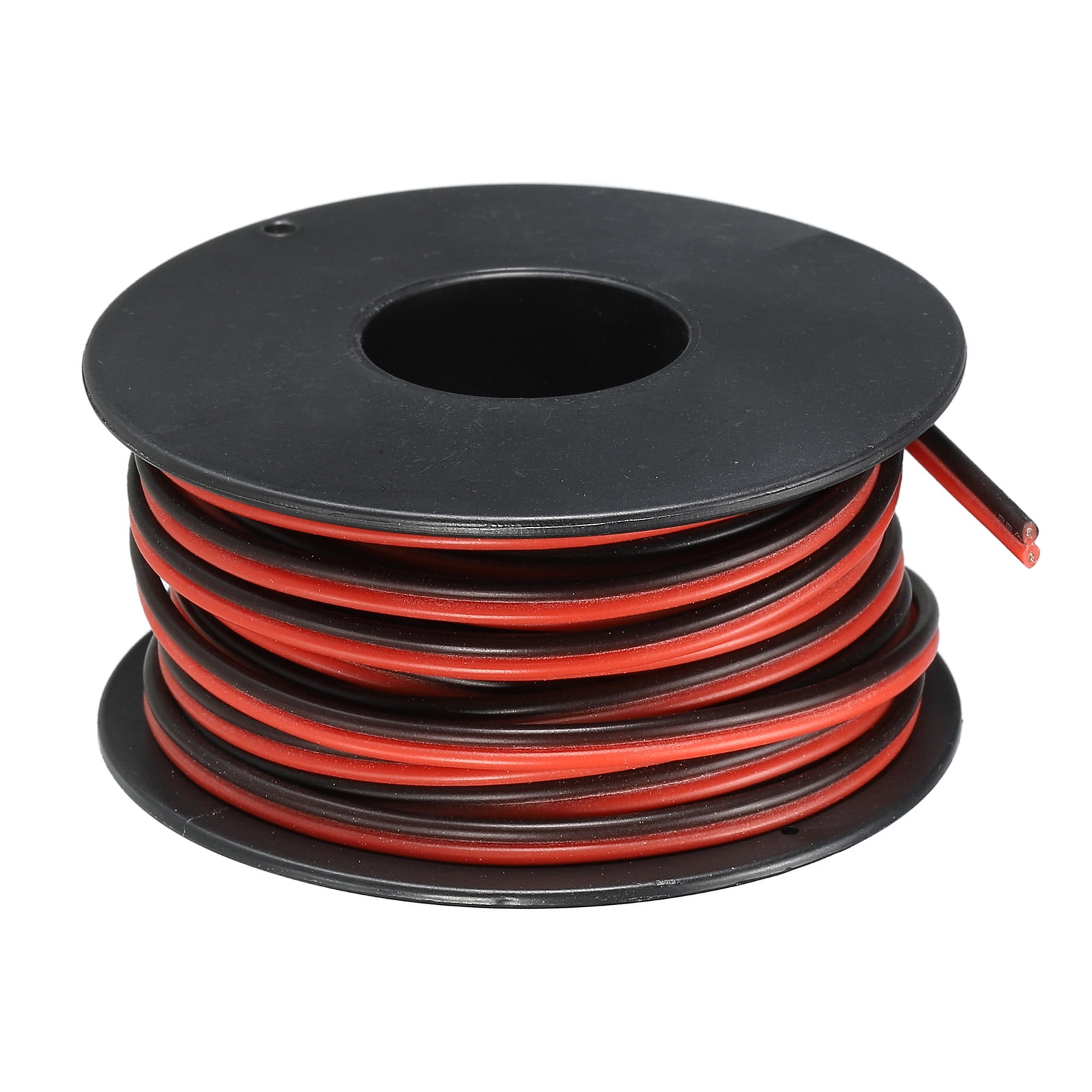 Uxcell 2 Conductor Parallel Silicone Wire 22AWG 22 Gauge Red Black ...