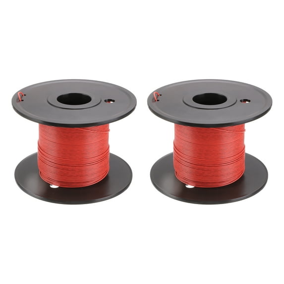 Uxcell 2 Count Wire Polyvinyl Chloride Hookup Wire, Copper Wire with ...