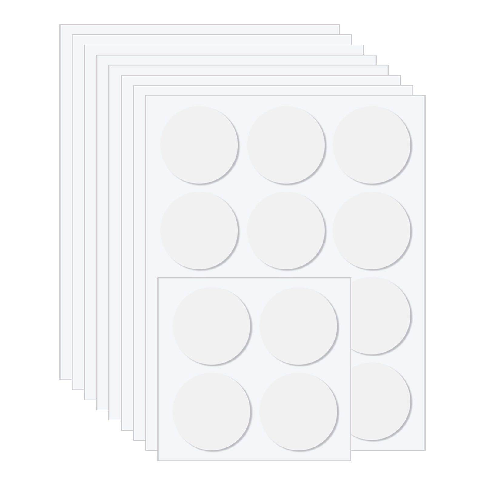 Uxcell 2" Double Sided Adhesive Dots, 100 Pack Clear Sticky Tack Round ...